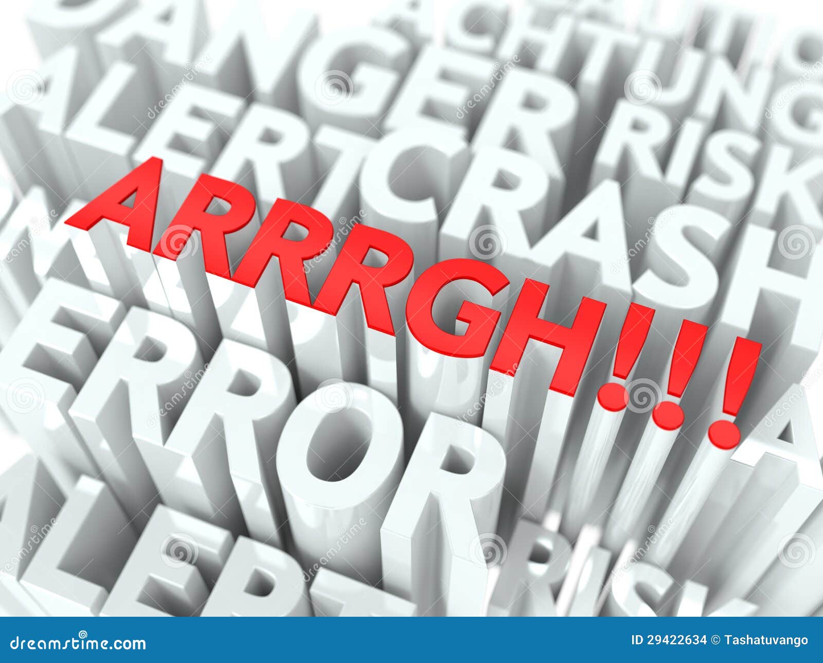 ARRRGH Background Conceptual Design. Stock Illustration - Illustration ...