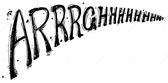 Arrrghhh stock illustration. Illustration of hand, anger - 884621