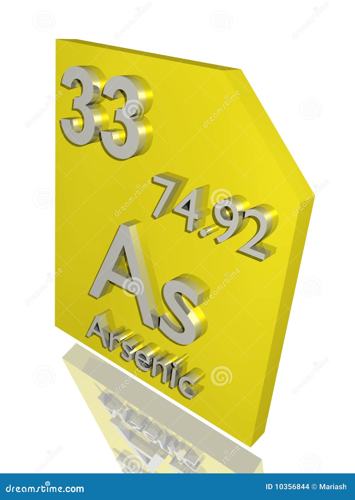 Arsen stock abbildung. Illustration von gelb, wissenschaft - 10356844