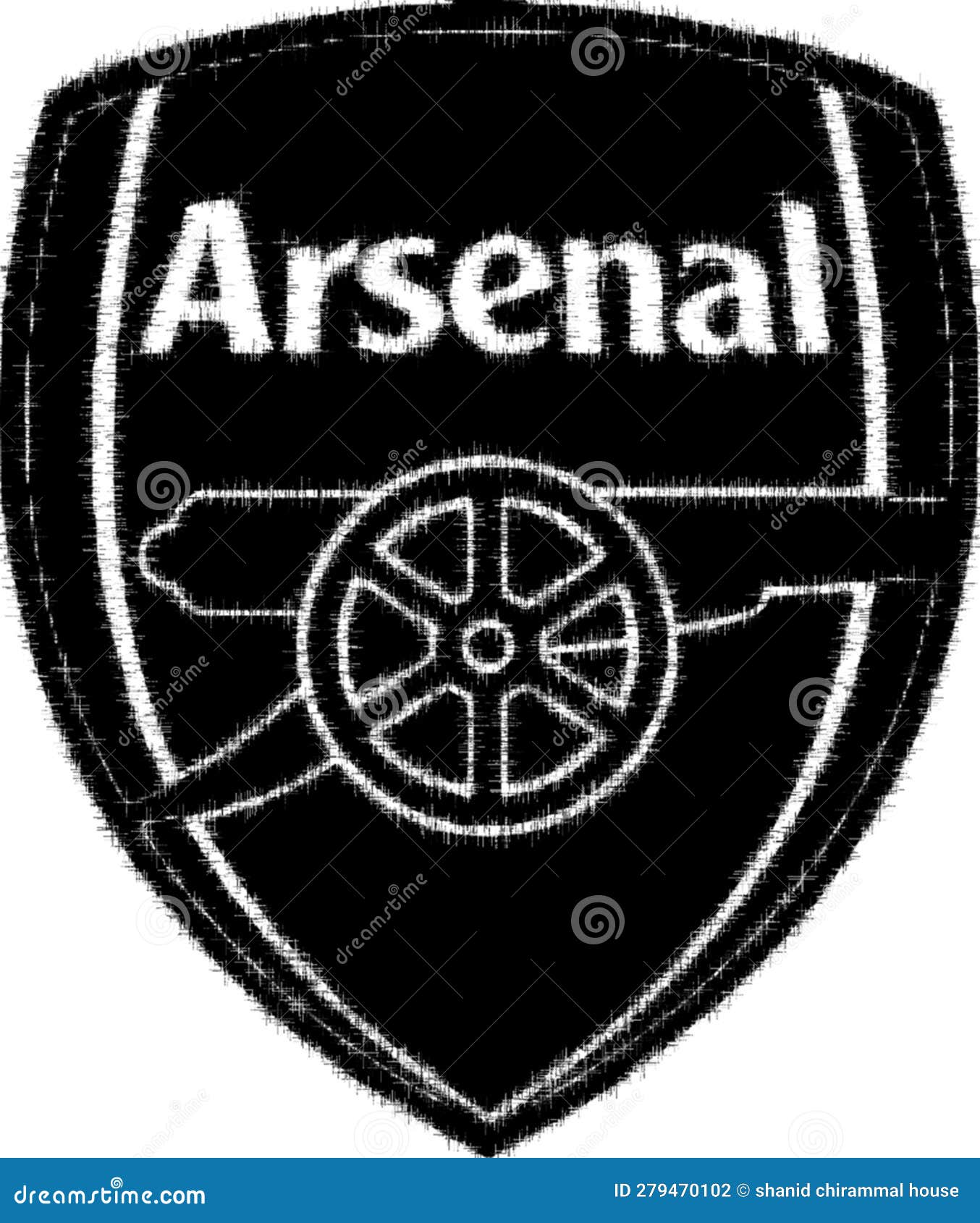 Arsenal Logo Black And White