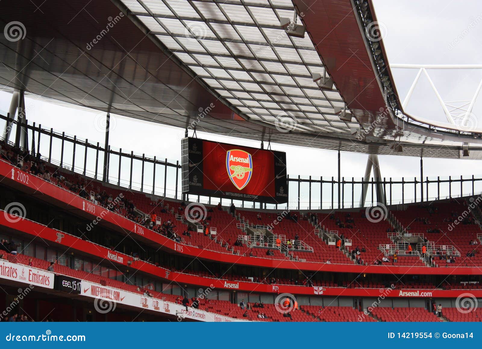 Arsenal Stadium editorial stock image. Image of cannon - 14219554
