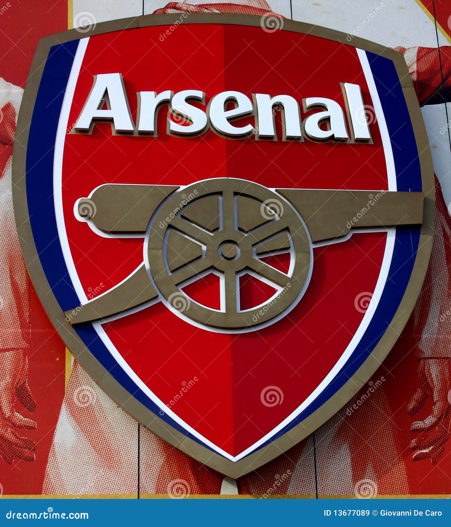 Arsenal-Symbol redaktionelles stockbild. Bild von emiräte - 13677089