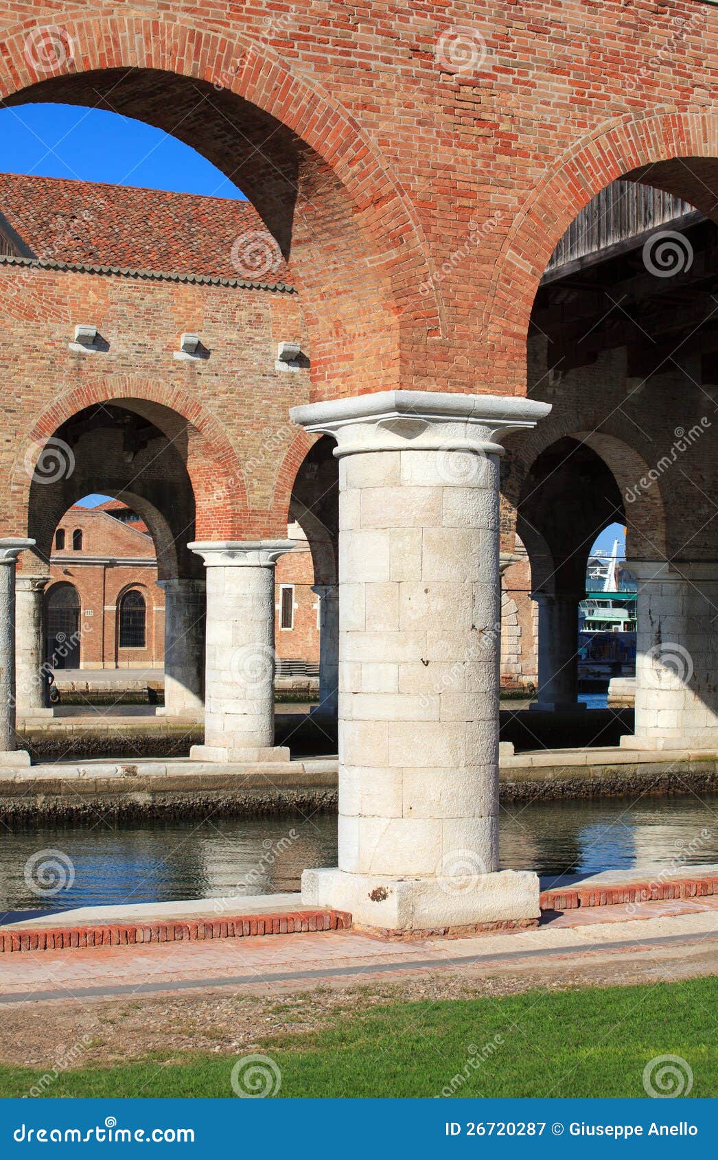 Arsenale columns in Venice stock image. Image of italy - 26720287