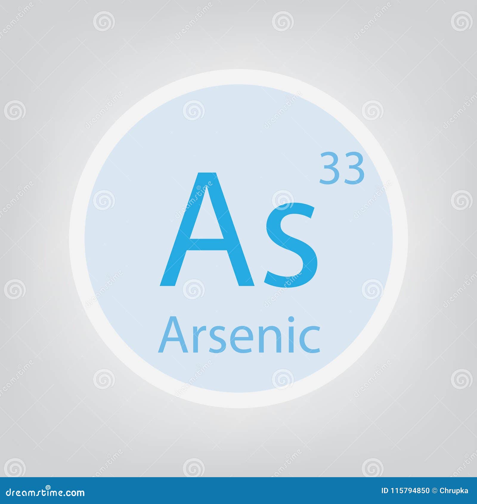 Arsenic As Chemical Element Icon Stock Vector - Illustration of science ...