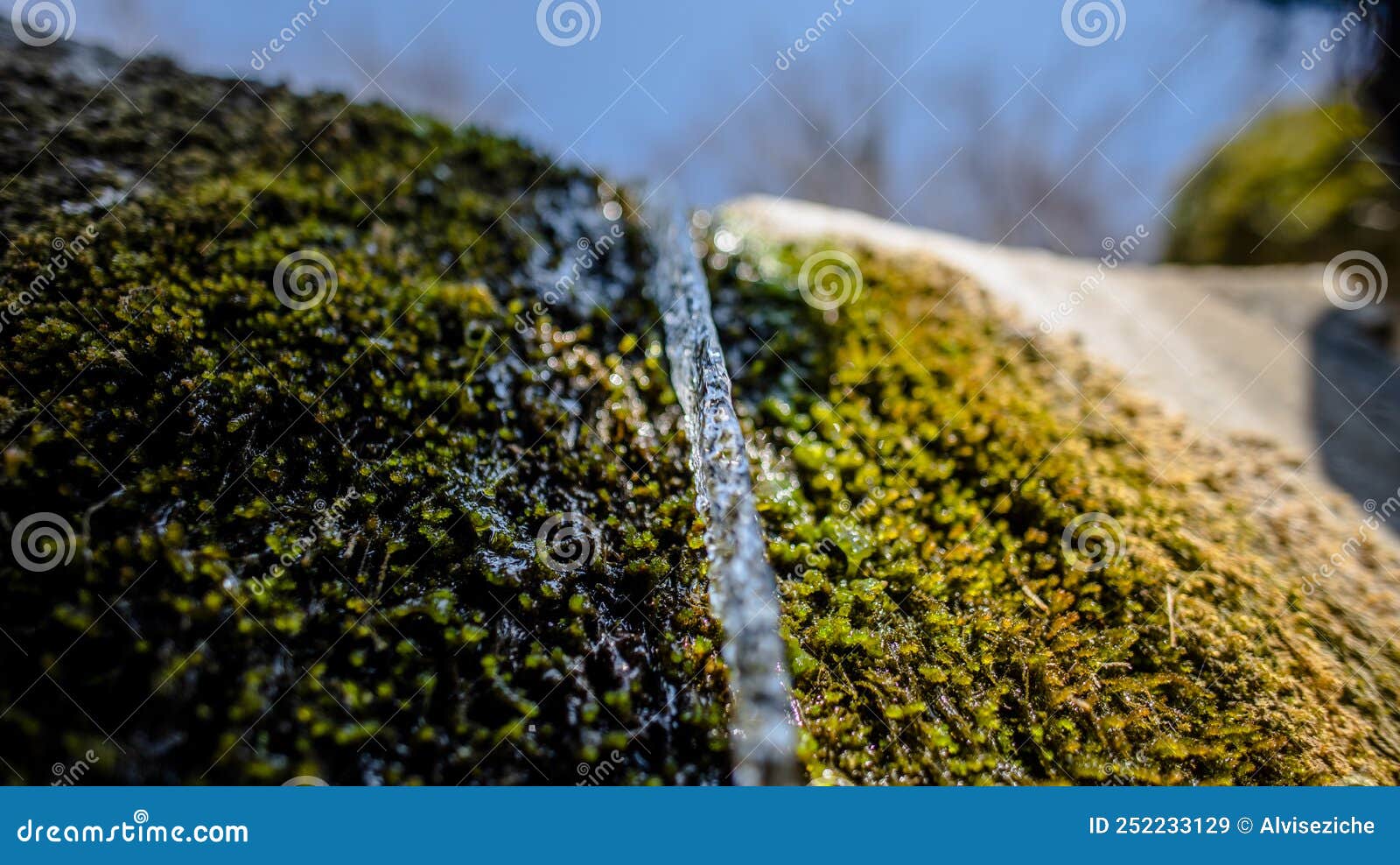 Trickle Of Water Flowing From Red Metal Drain Pipe On Cement On The ...