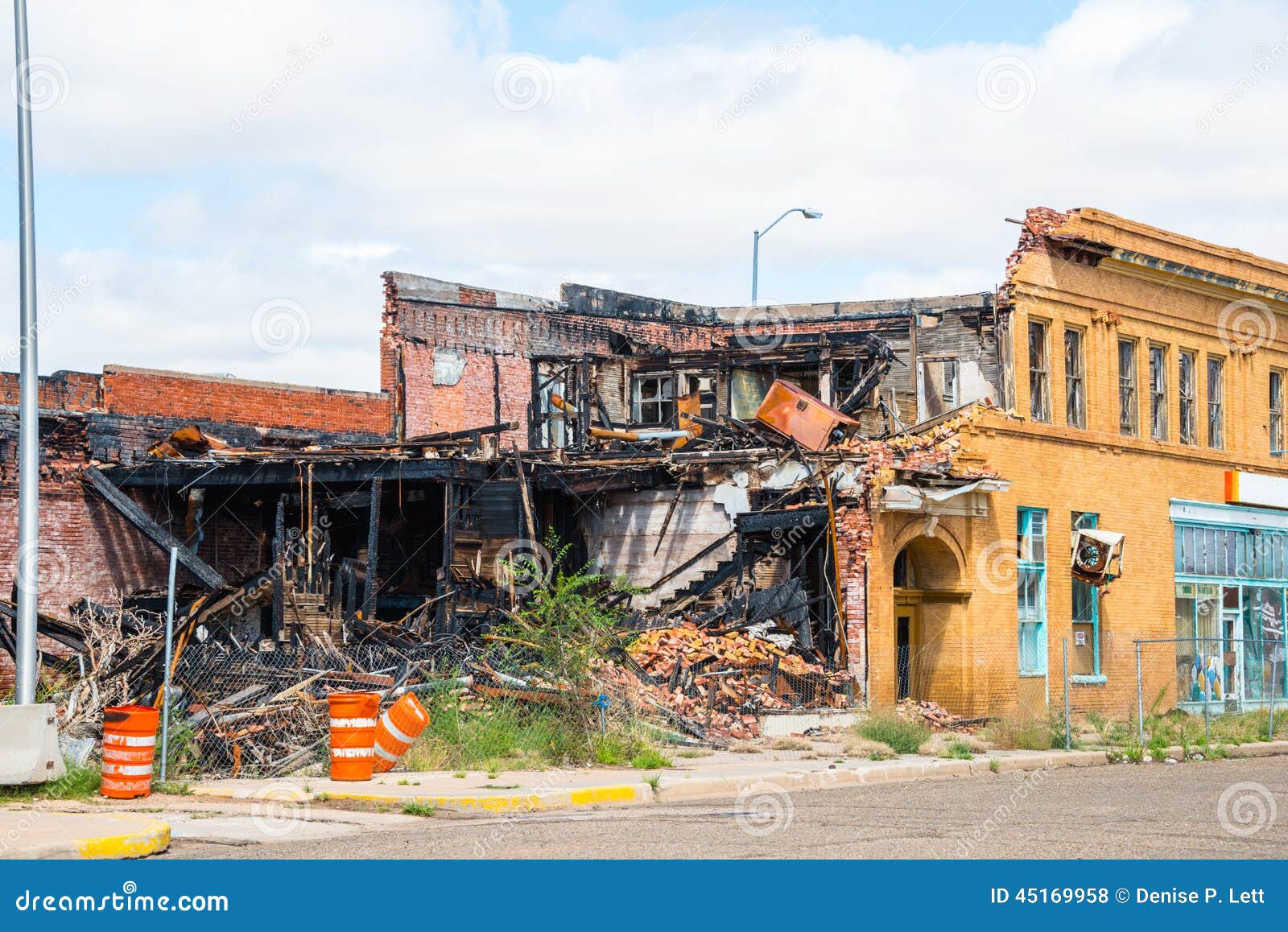 Arson Fire Burned Building stock photo. Image of charred - 45169958