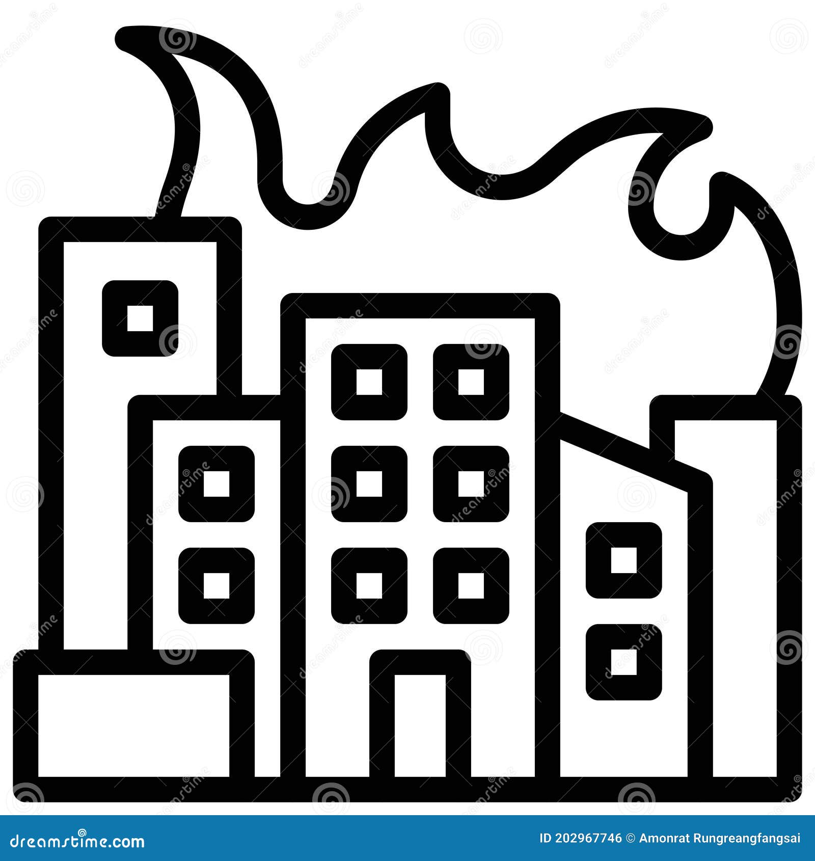 Arson Icon, Protest Related Vector Stock Vector - Illustration of ...