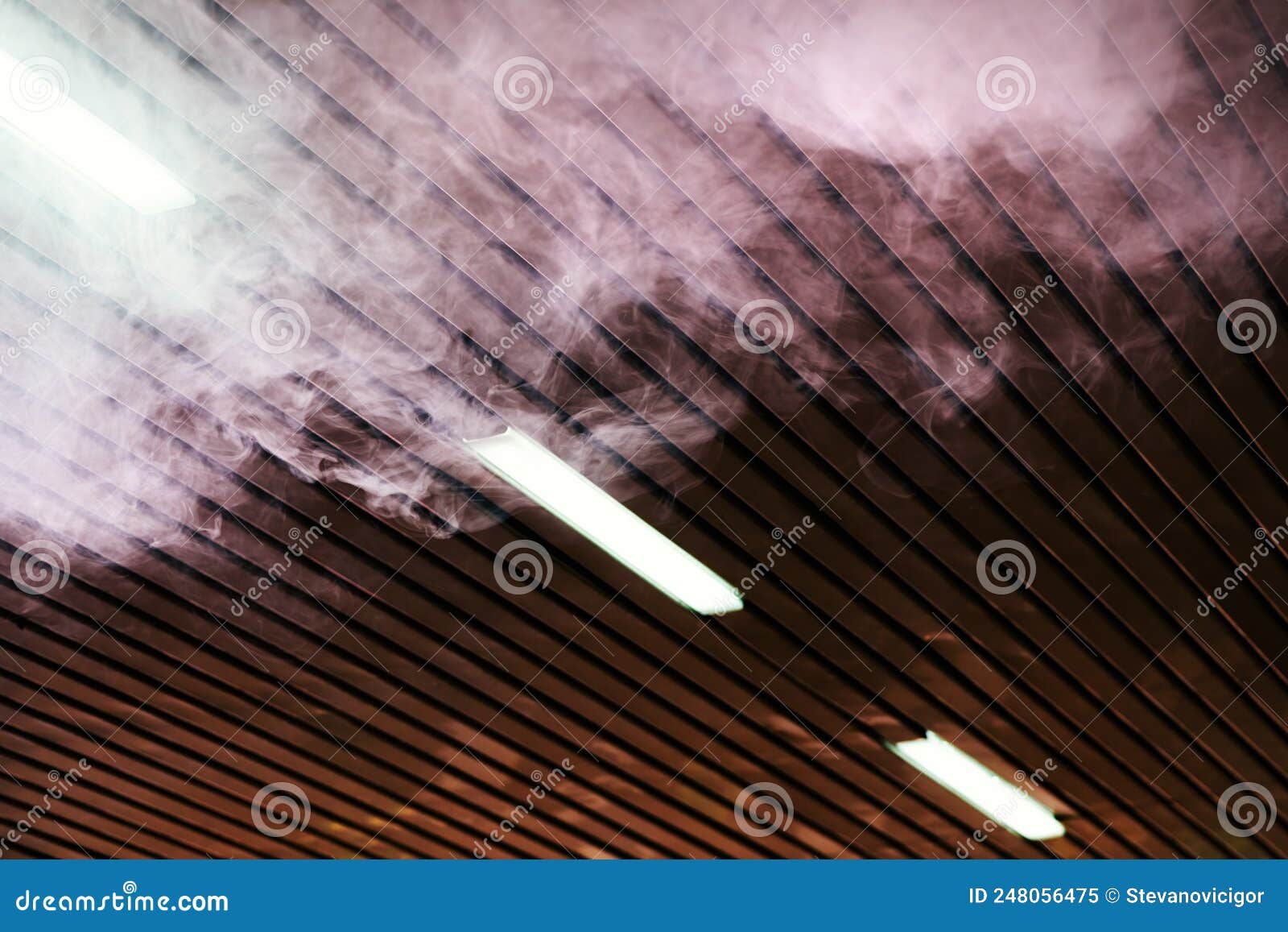 Arson Smoke at Hall Ceiling Stock Image - Image of dioxide, pyromania ...