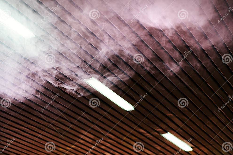 Arson Smoke at Hall Ceiling Stock Image - Image of dioxide, pyromania ...