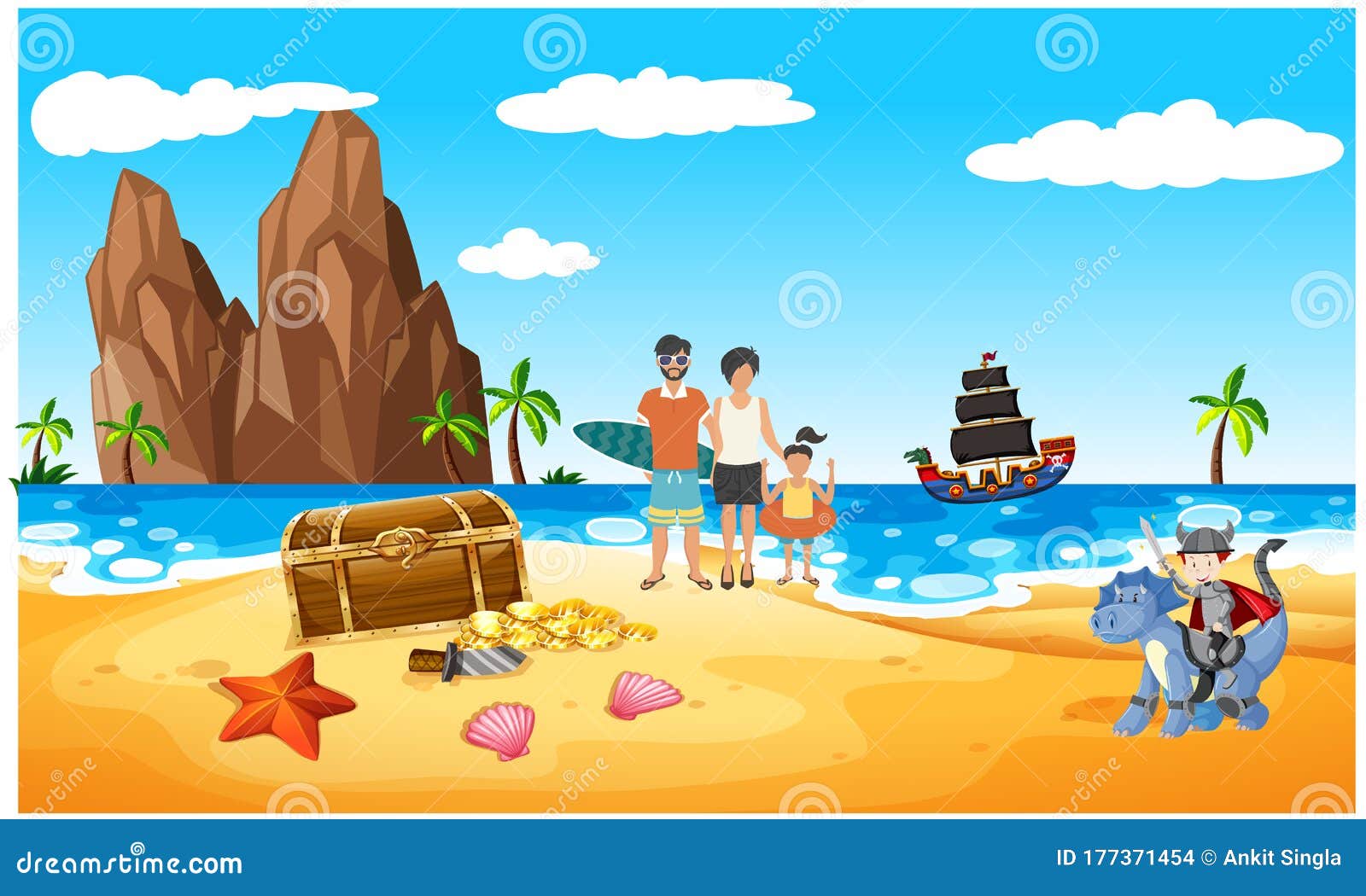 Found Treasure Stock Photography | CartoonDealer.com #86104748