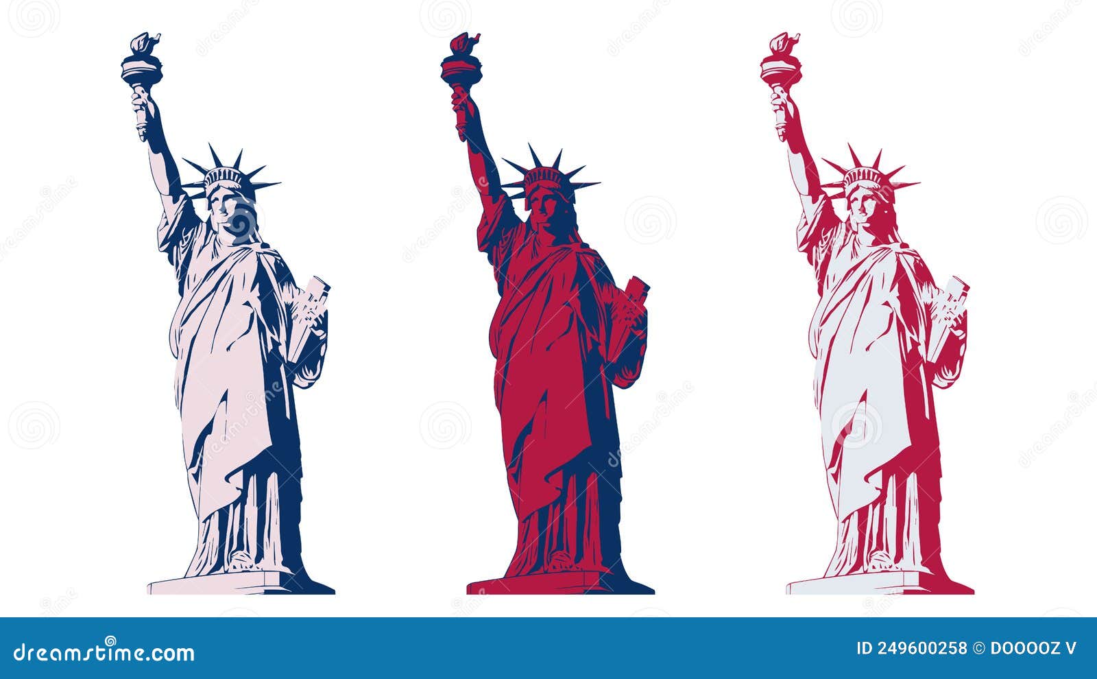 Statue of Liberty United States National Symbol Stock Vector ...