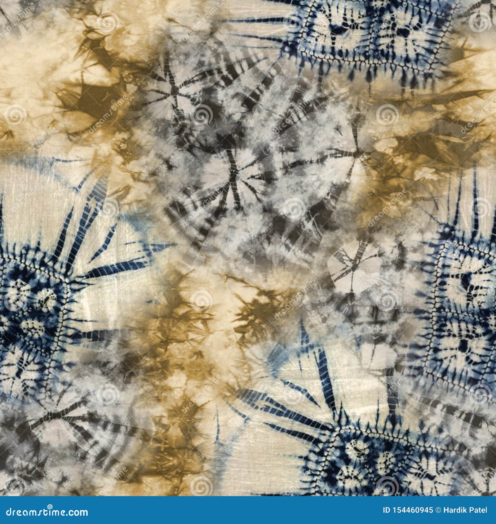 Abstract Batik Tie-dye Textile Pattern - Illustration Stock ...