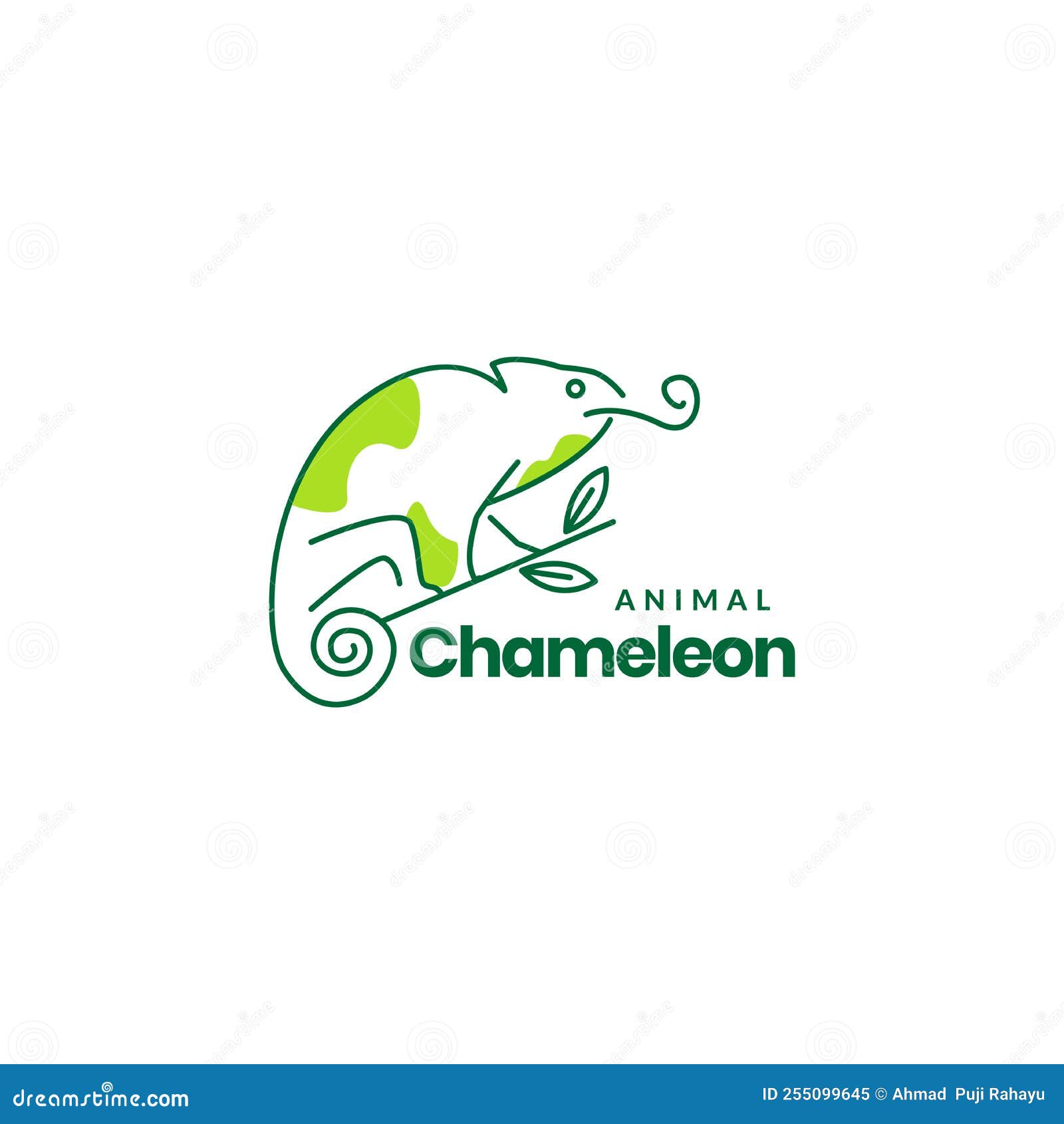 Art Abstract Chameleon Logo Design Stock Vector - Illustration of drawn ...