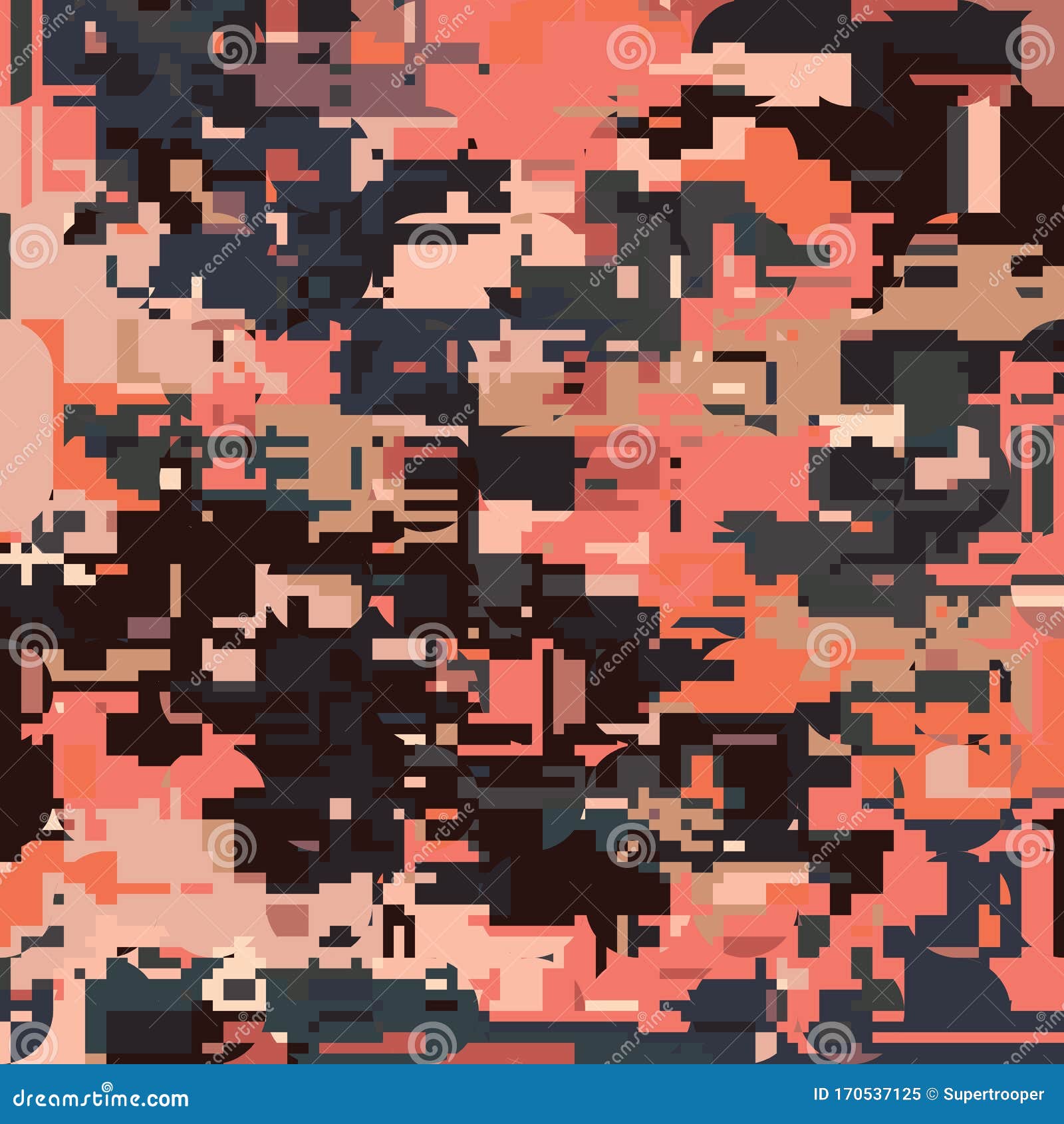 Art Abstract Geometric Pattern with Pixel Style 8 Bit Mosaic Stock ...