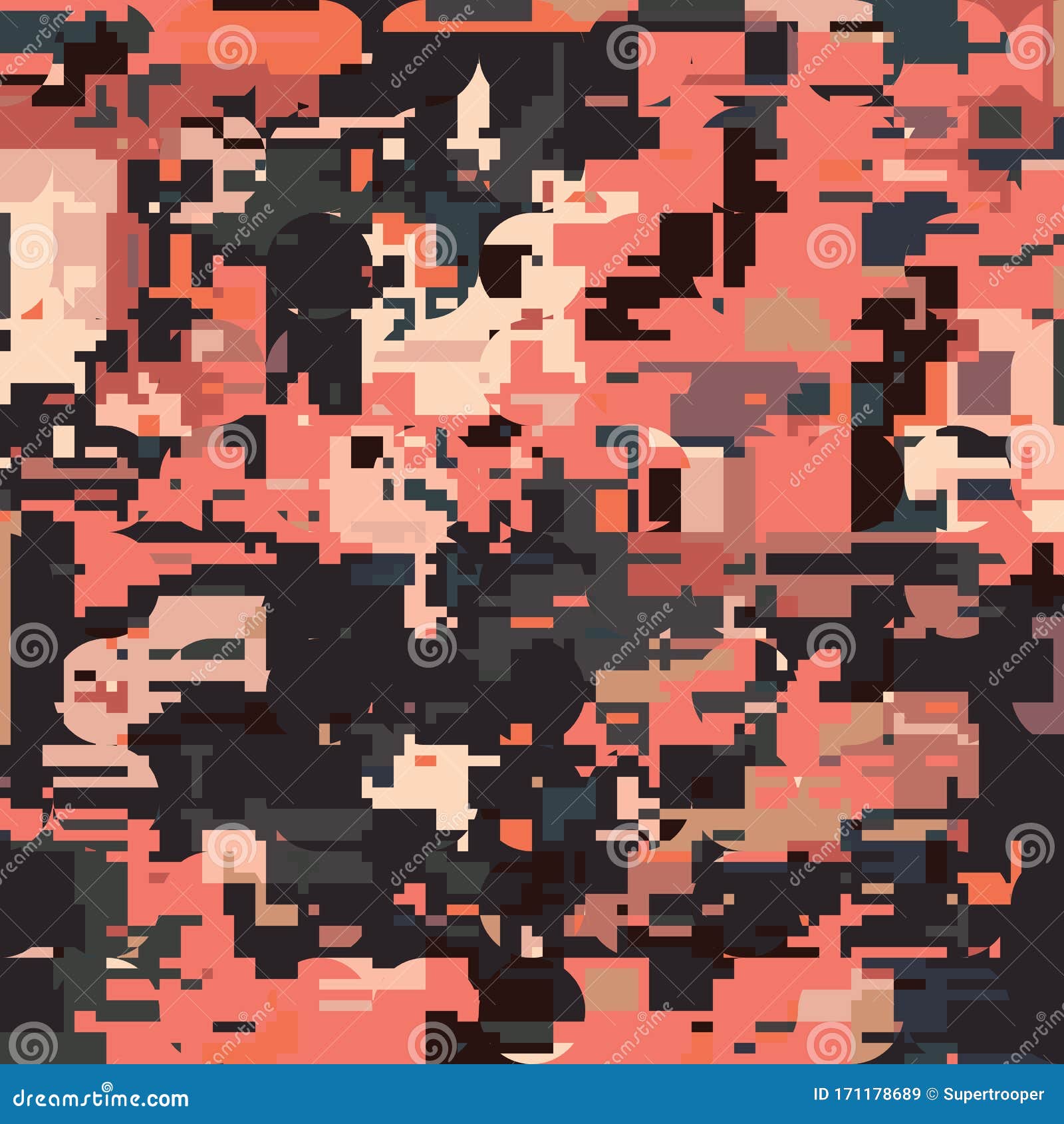 Art Abstract Geometric Pattern with Pixel Style 8 Bit Mosaic Stock ...