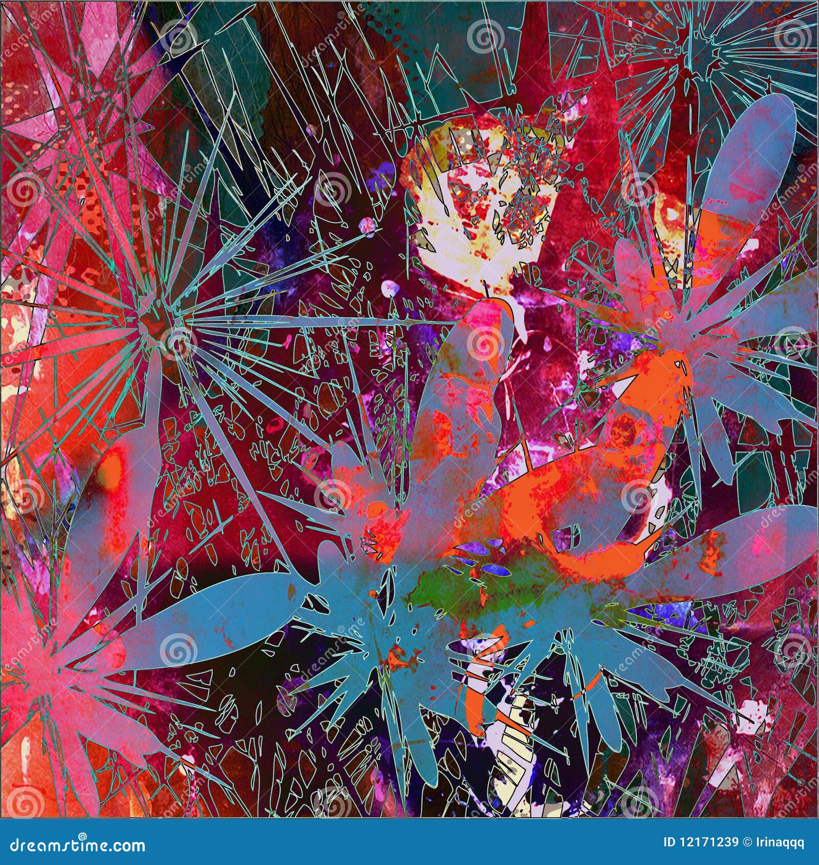 Art Abstract Grunge Graphic Background Stock Illustration ...