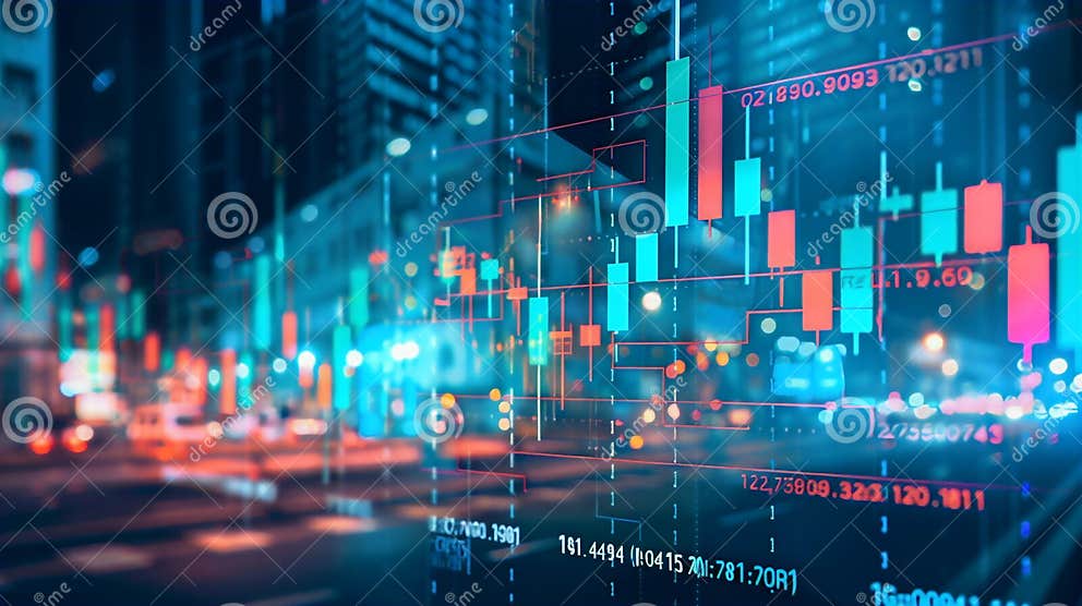 The Art of Analysis: Decoding Patterns in Stock Exchange Data Charts Stock Illustration ...