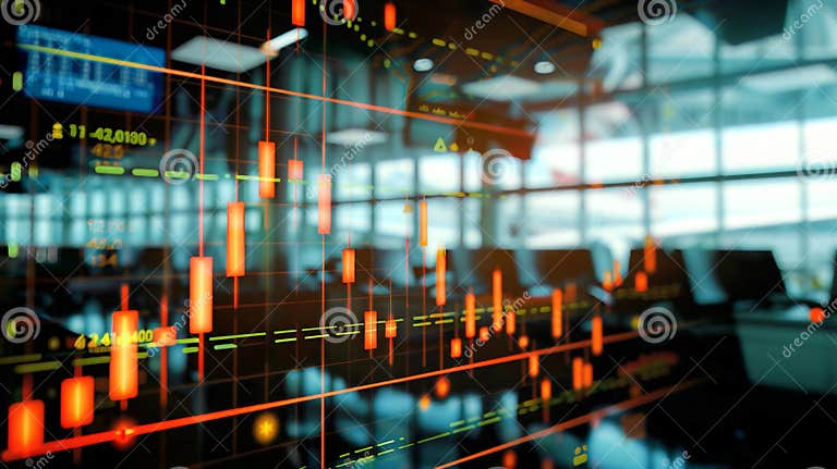 The Art of Analysis: Decoding Patterns in Stock Exchange Data Charts Stock Illustration ...