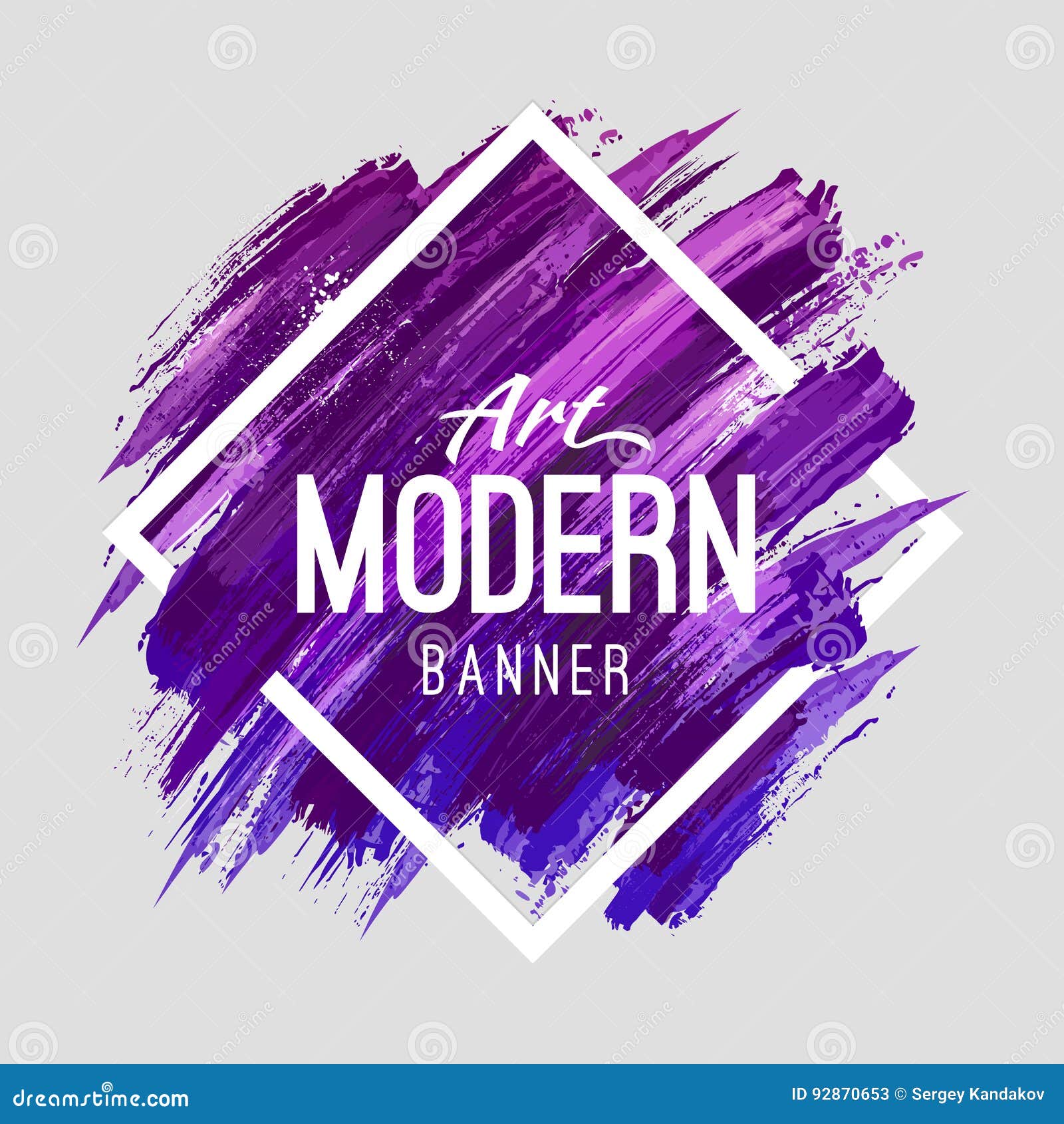 Art Banner moderno ilustración del vector. Ilustración de cuadrado ...