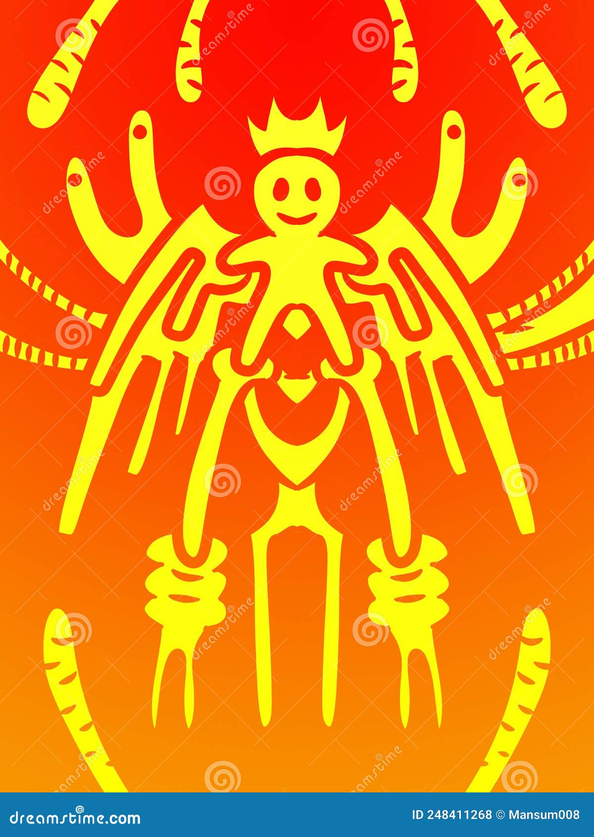 Beautiful Color of Cute Cartoon Background Stock Illustration ...