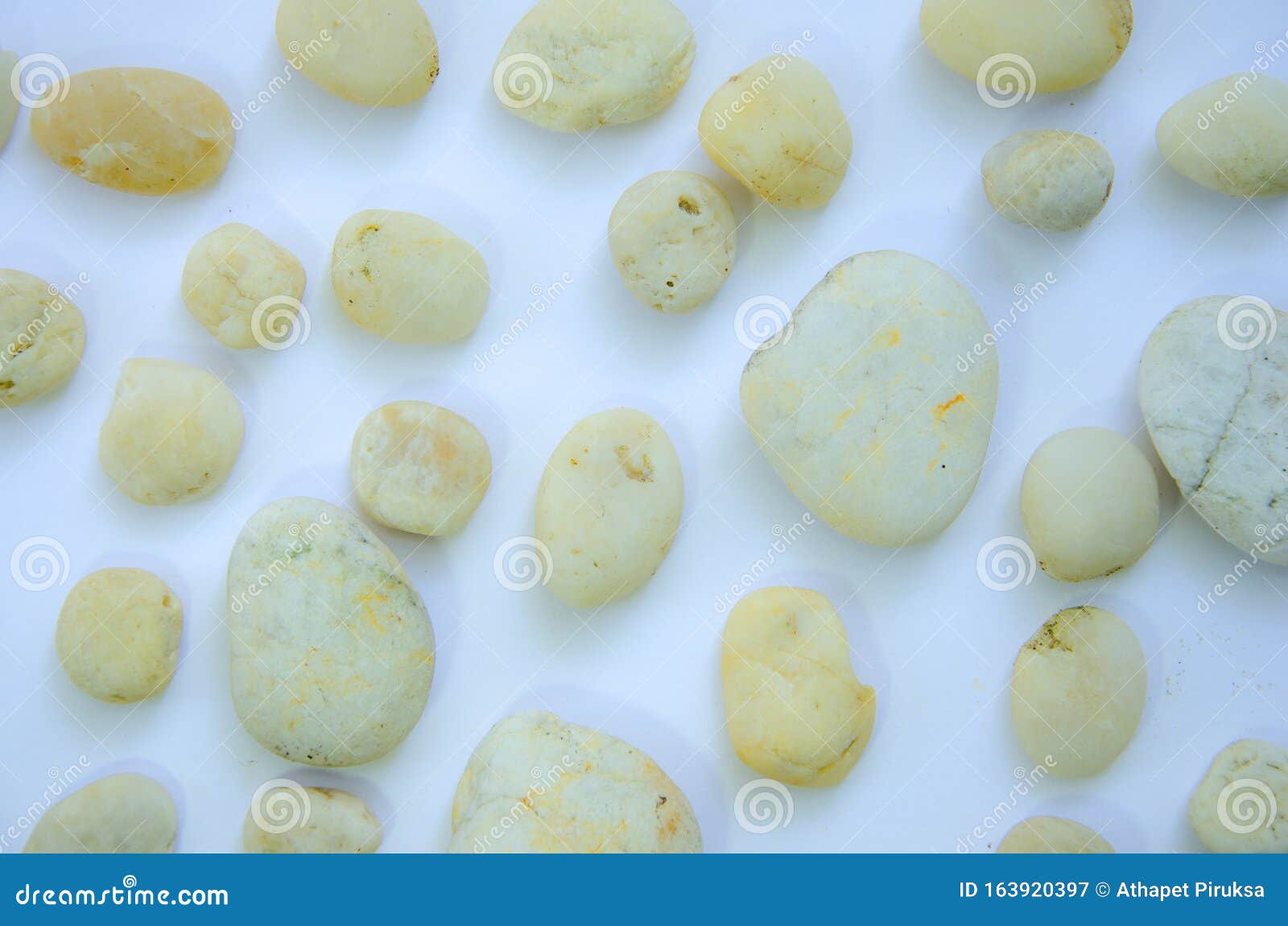 Beautiful Pattern of Small White Flat Rocks Stock Image - Image of ...
