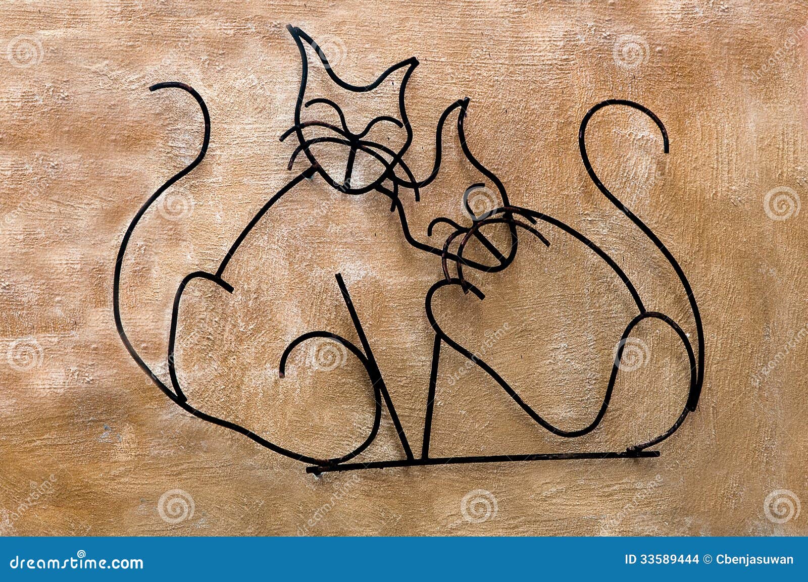 Art of bending cat stock photo. Image of black, bending - 33589444
