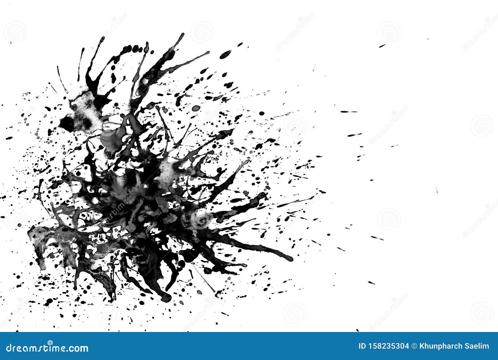 Black Ink Spread As an Abstraction Stock Photo - Image of graphic, blue ...