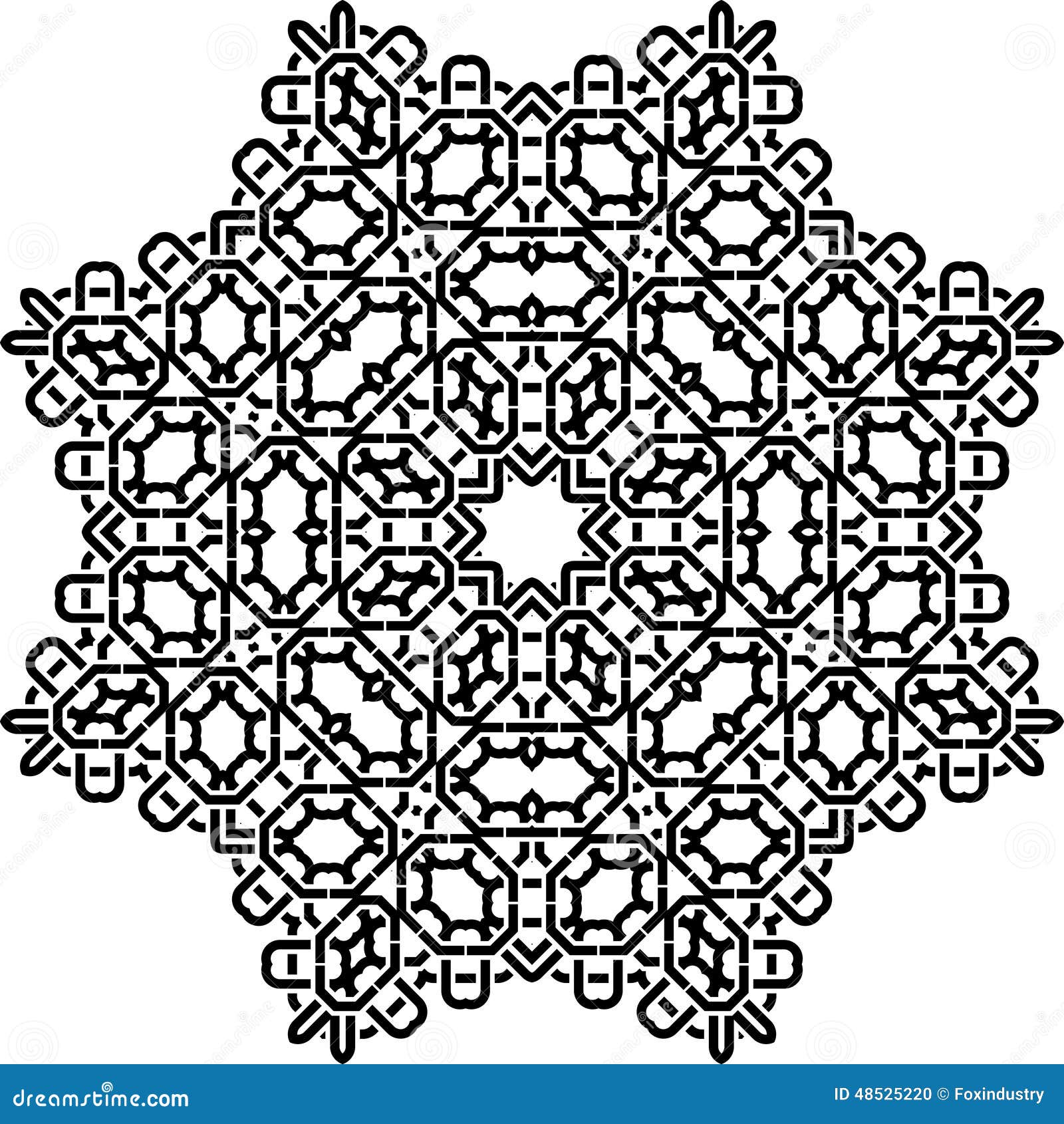 Seamless Symmetric Background Cartoon Vector | CartoonDealer.com #64162023