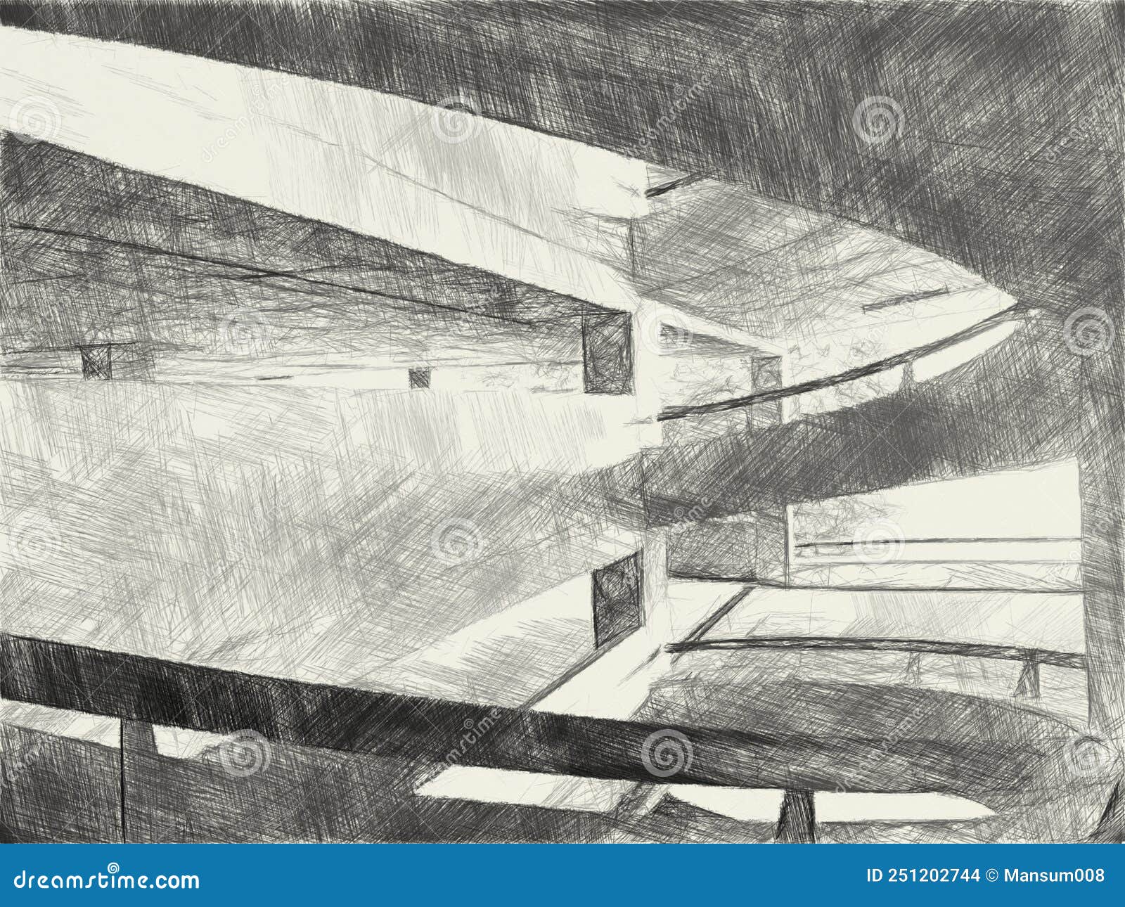 Black and White of Building Background Stock Photo - Image of rough ...