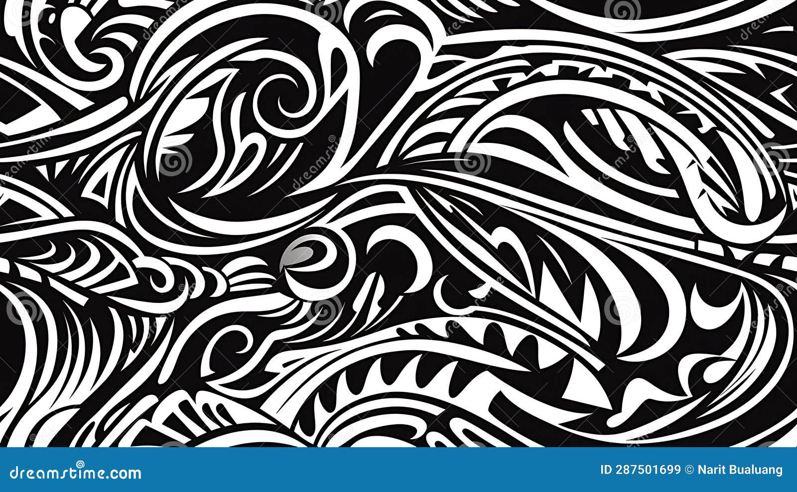 Art of Polynesian Background Stock Illustration - Illustration of ...