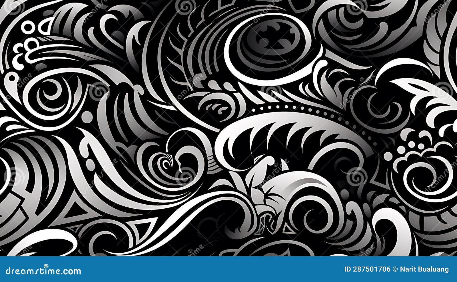 Art of Polynesian Background Stock Illustration - Illustration of ...