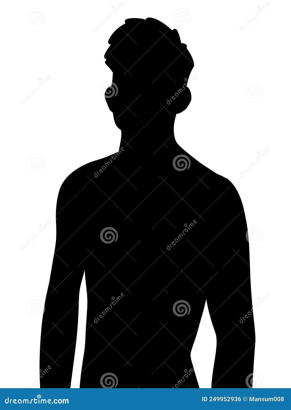 Black and White of Shape Man Stock Illustration - Illustration of ...