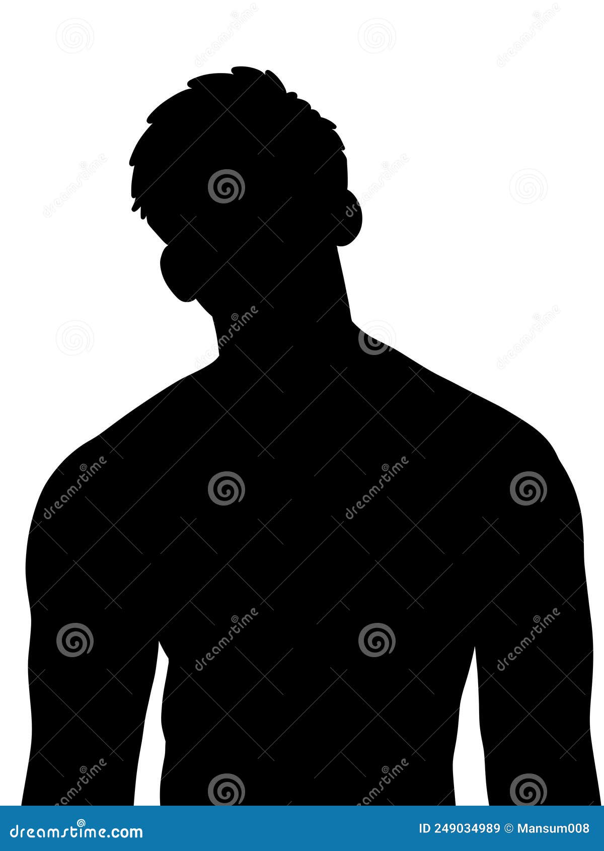 Black and White of Shape Man Stock Illustration - Illustration of adult ...