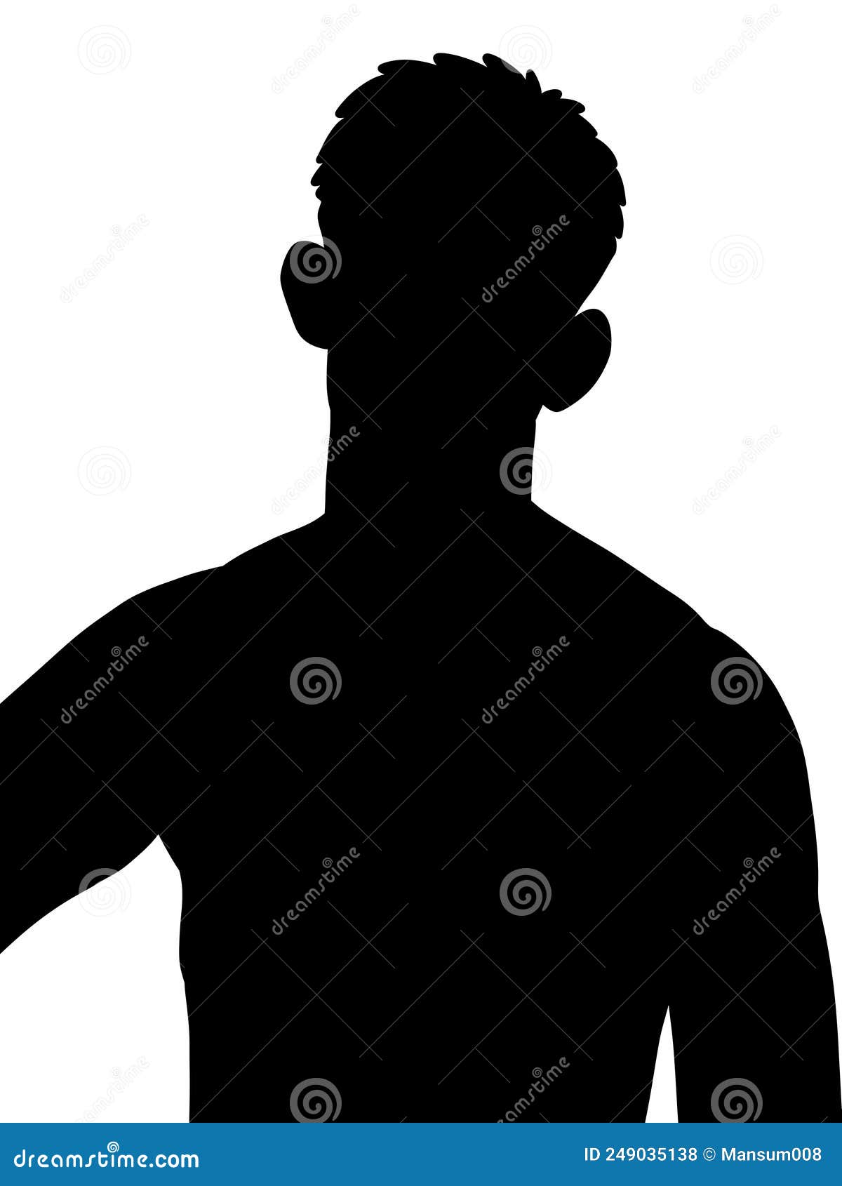 Black and White of Shape Man Stock Illustration - Illustration of ...