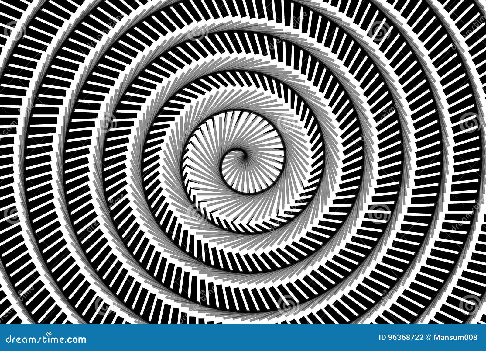 Art Black and White Spiral Abstract Pattern Background Stock ...