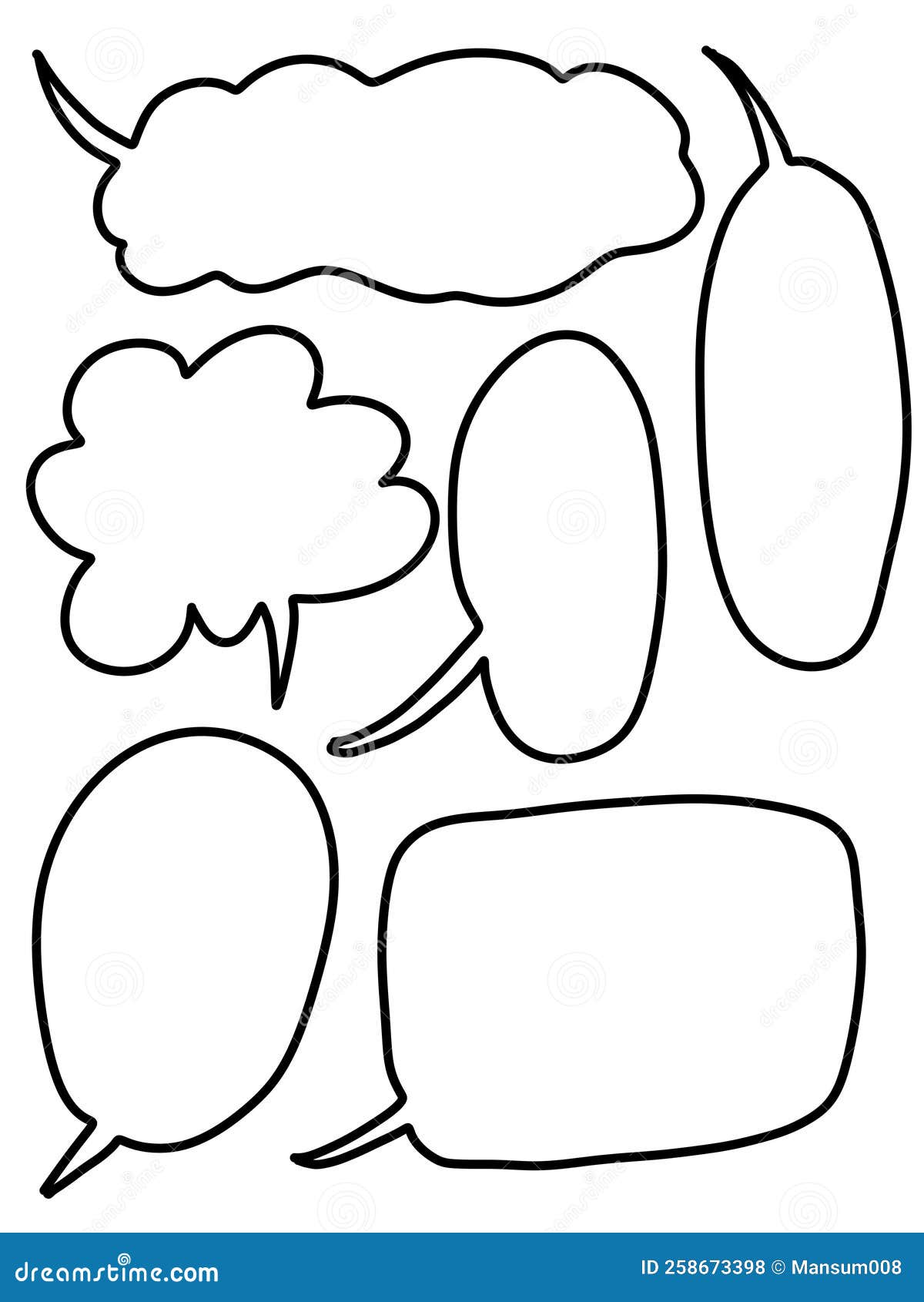 Black and White of Text Box Cartoon Stock Illustration - Illustration ... Black and White of Text Box Cartoon Stock Illustration - Illustration ...
