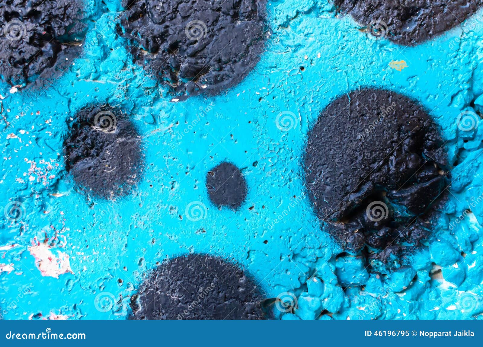 Art Blue and Black Circle Paint Deep Color Pattern Background Stock ...