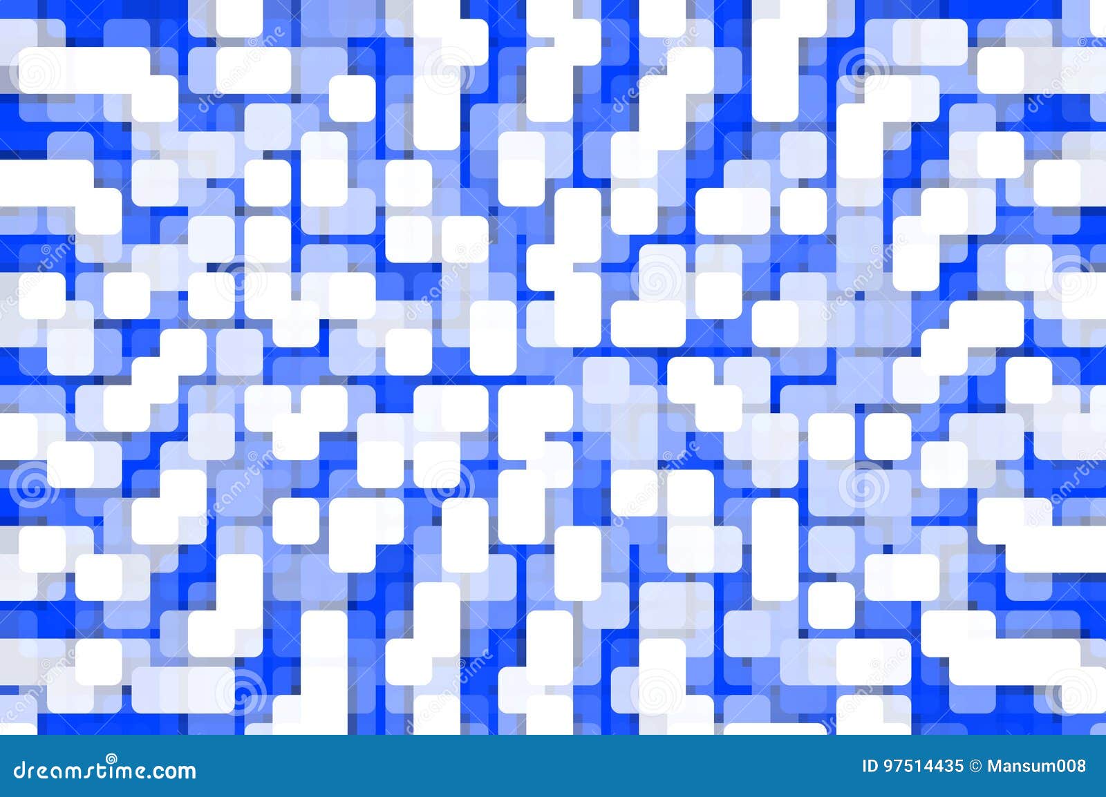 Art Blue Color Abstract Pattern Background Stock Illustration ...