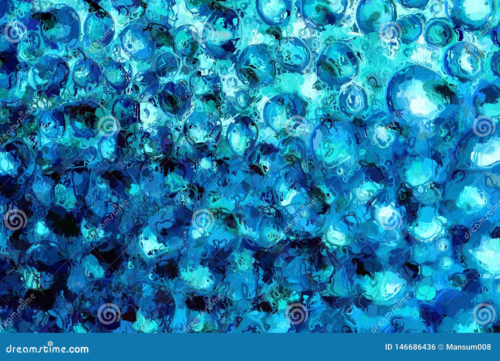 Blue Color Pattern Background Stock Illustration - Illustration of ...