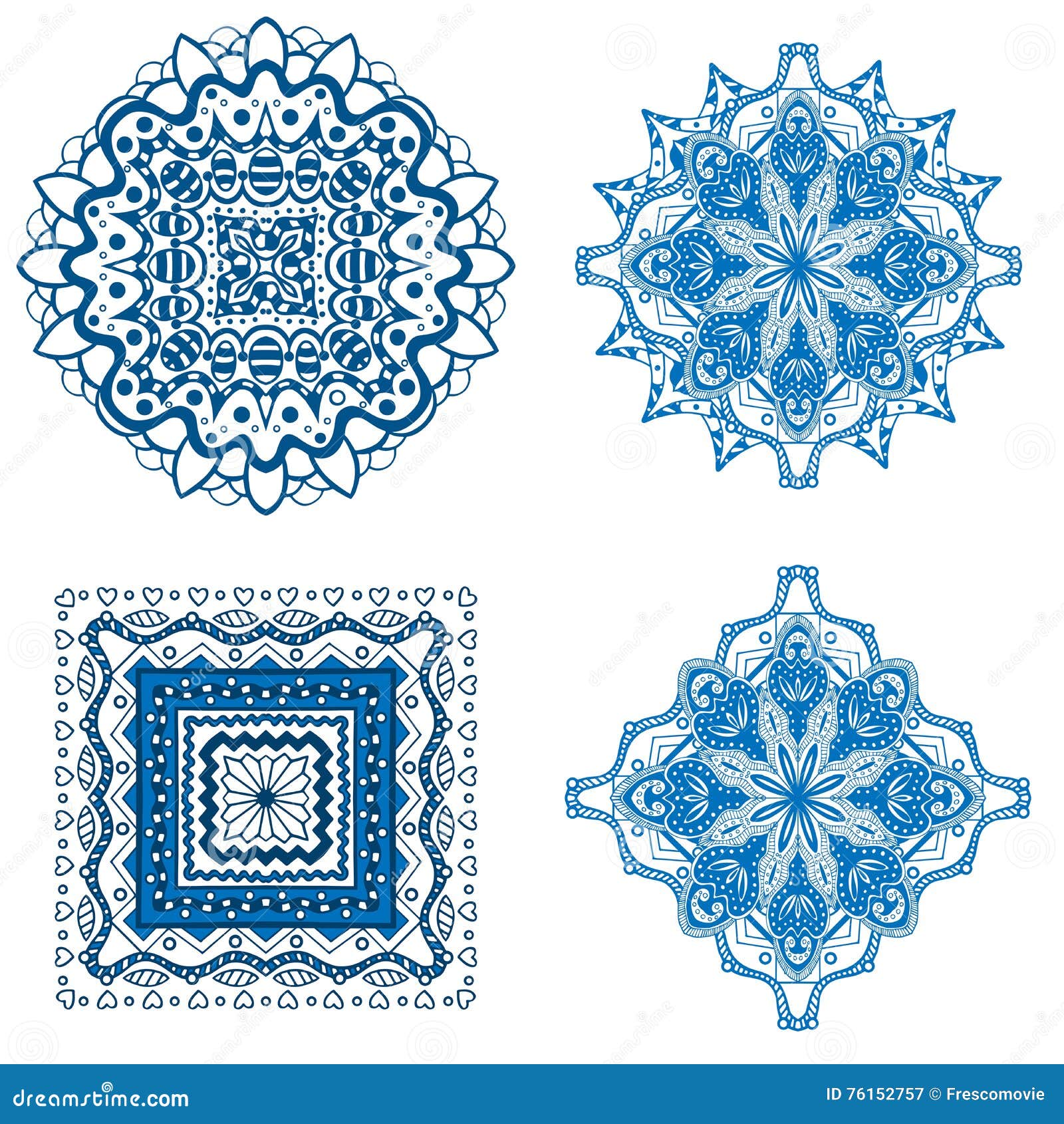 Art blue pattern stock illustration. Illustration of border - 76152757