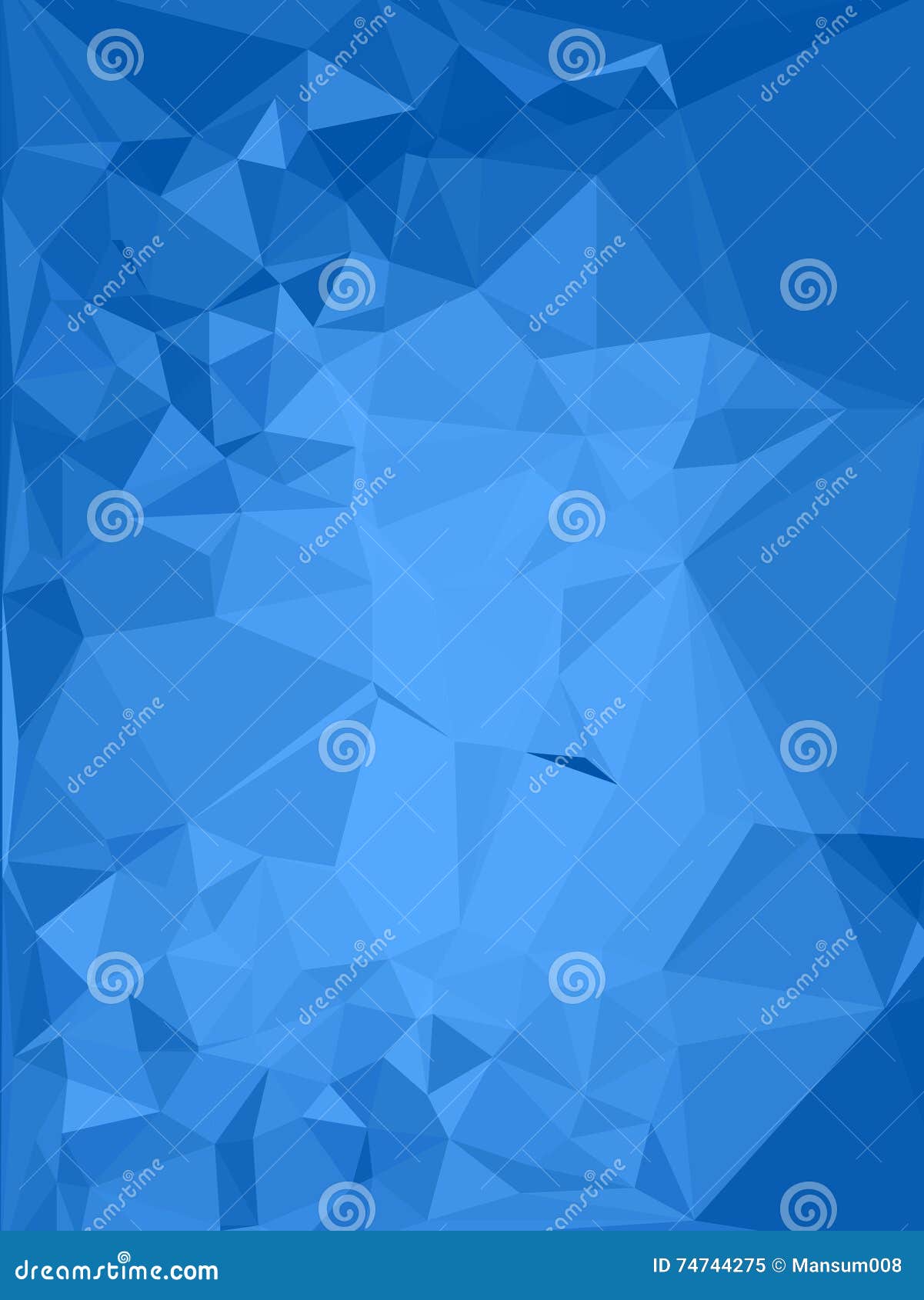 Art Blue Polygon Pattern Background Stock Illustration - Illustration ...