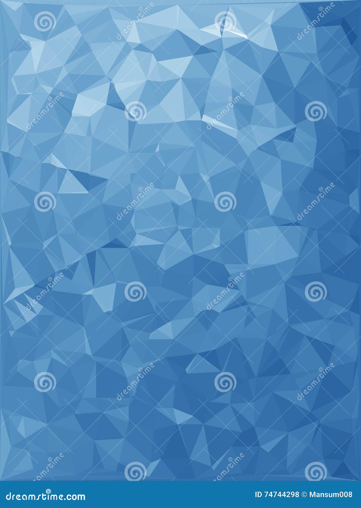 Art Blue Polygon Pattern Background Stock Illustration - Illustration ...
