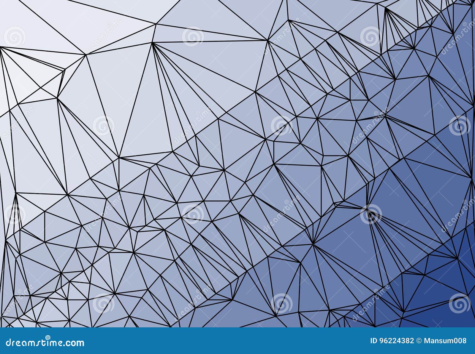 Art Blue Polygon Pattern Background Stock Illustration - Illustration ...