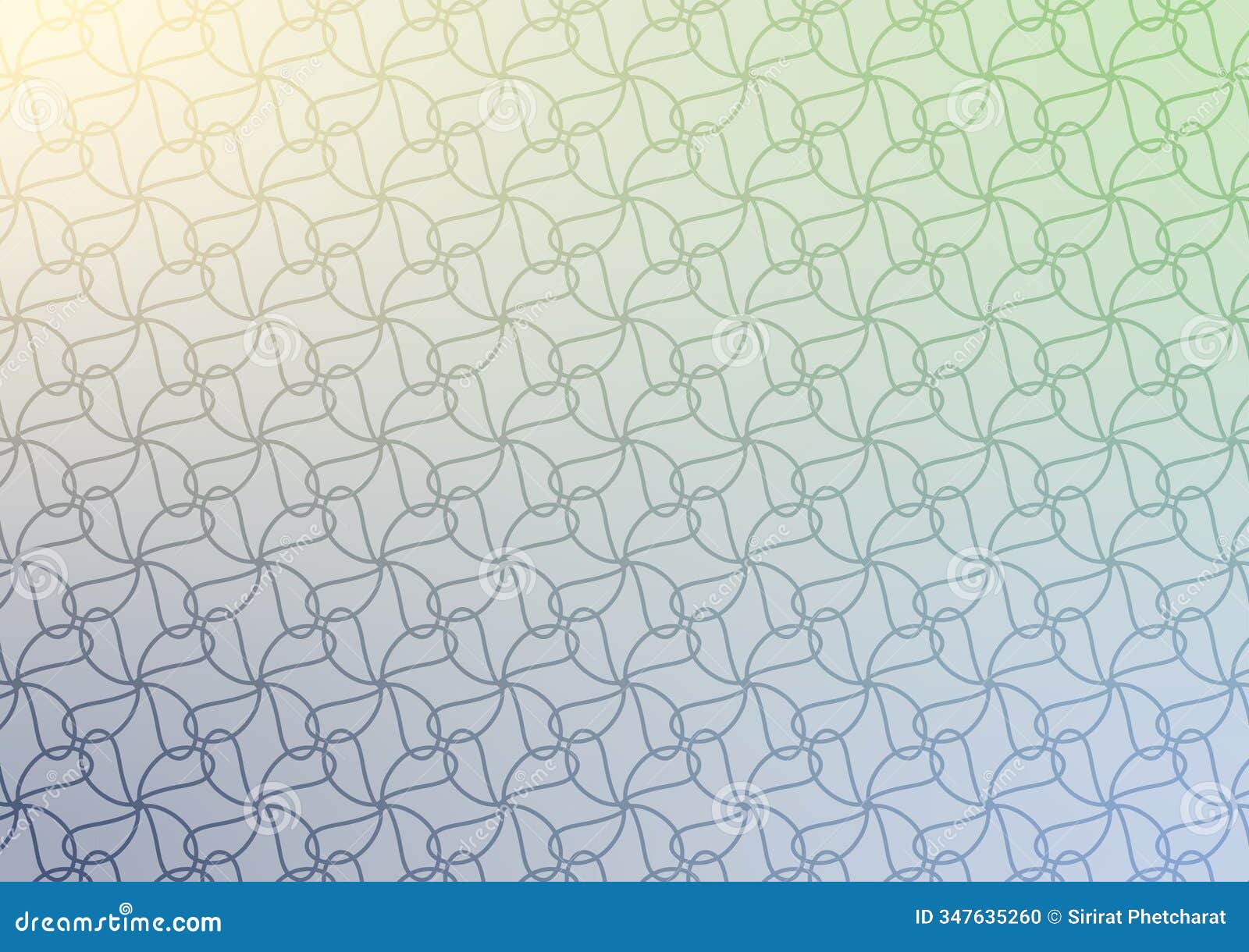 Art Blue Swirl Line Green Pattern Soft Background Stock Illustration ...