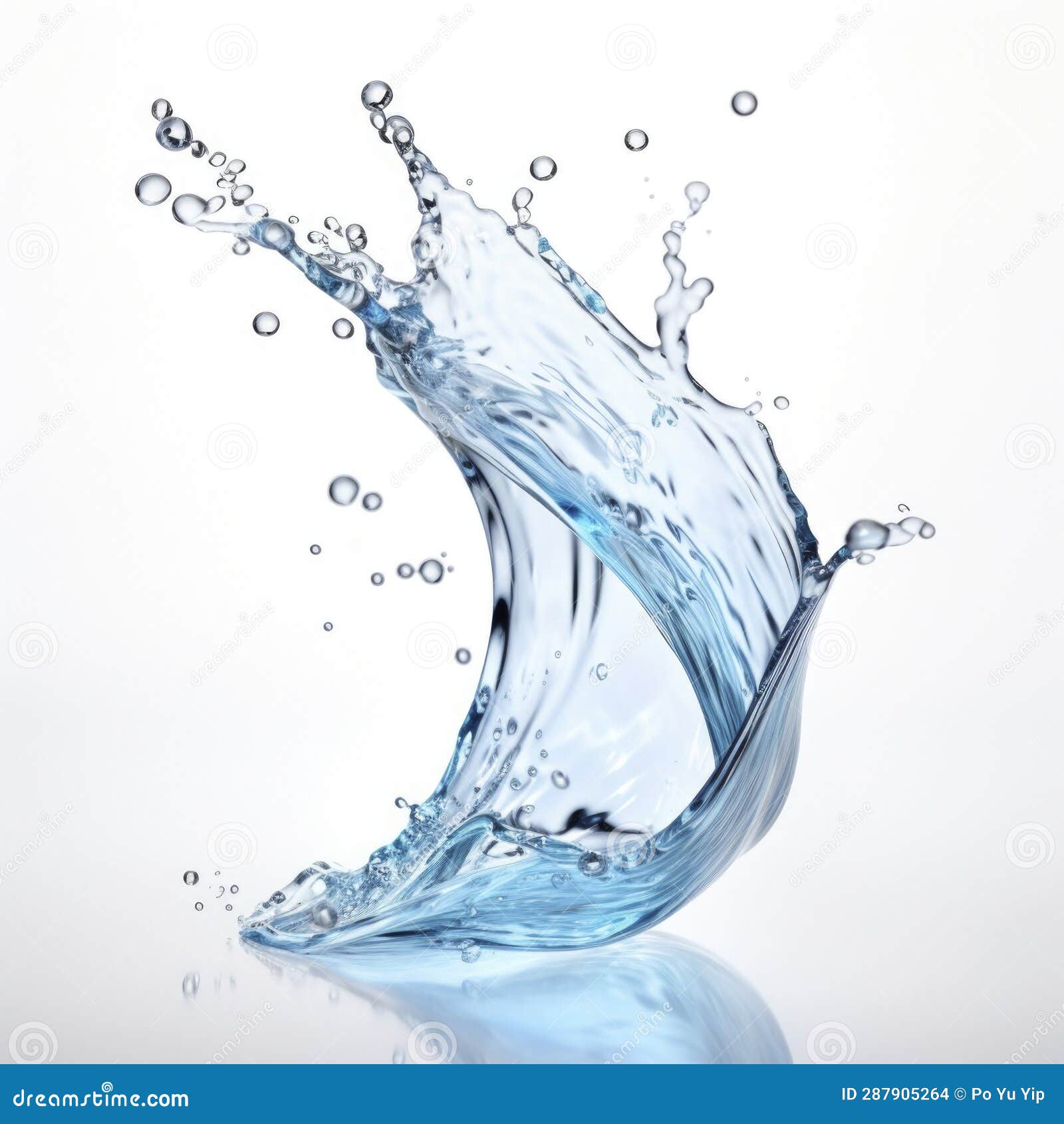 Art of Blue Water Splash Flowing Motion Stock Illustration ...