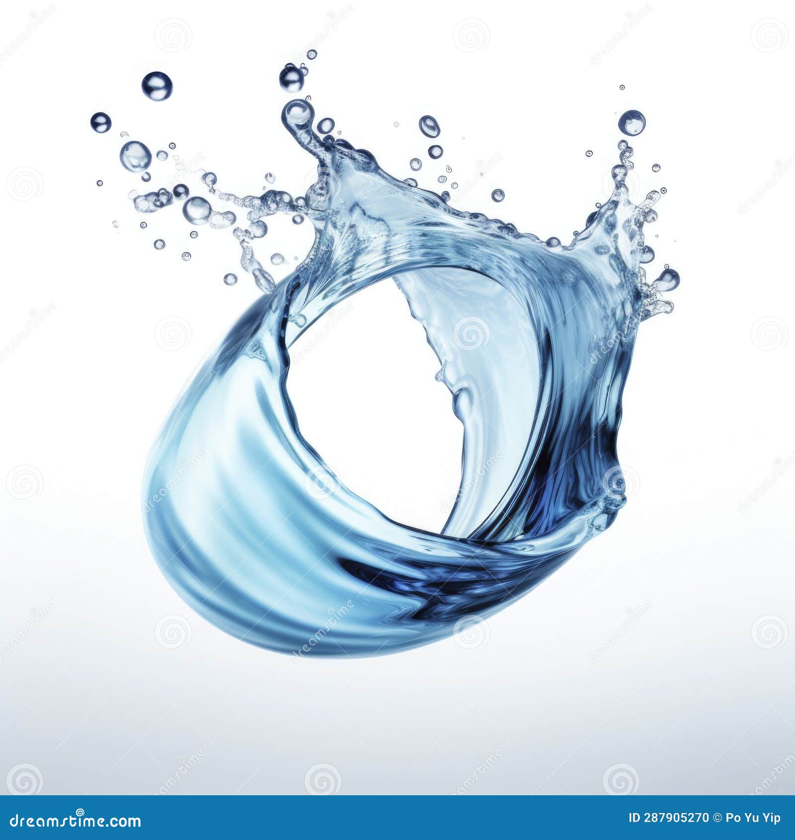 Art of Blue Water Splash Flowing Motion Stock Illustration ...