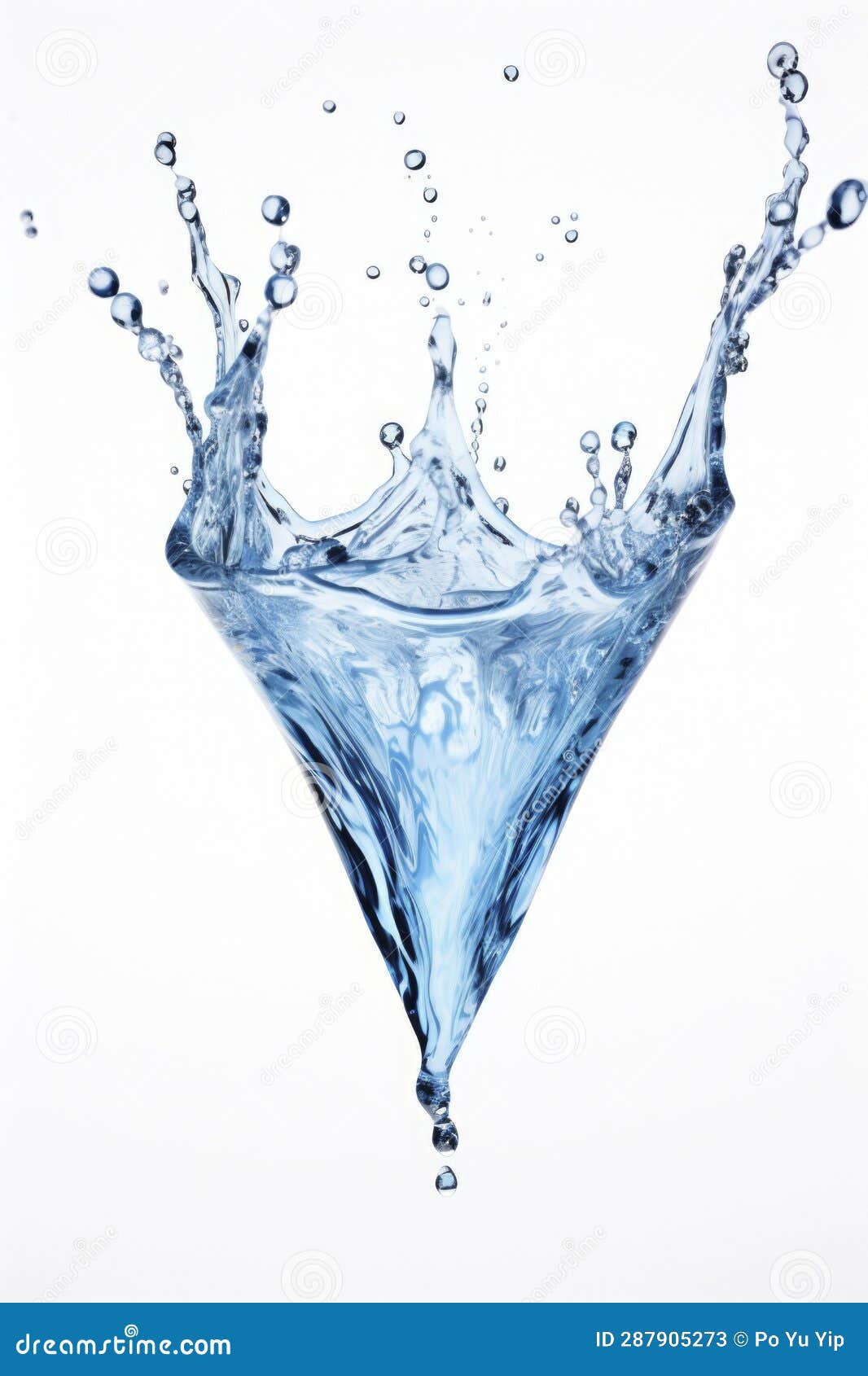 Art of Blue Water Splash Flowing Motion Stock Illustration ...