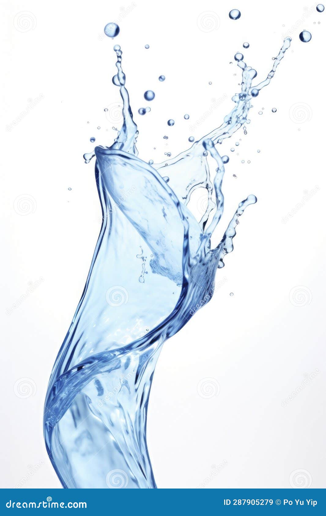 Art of Blue Water Splash Flowing Motion Stock Illustration ...