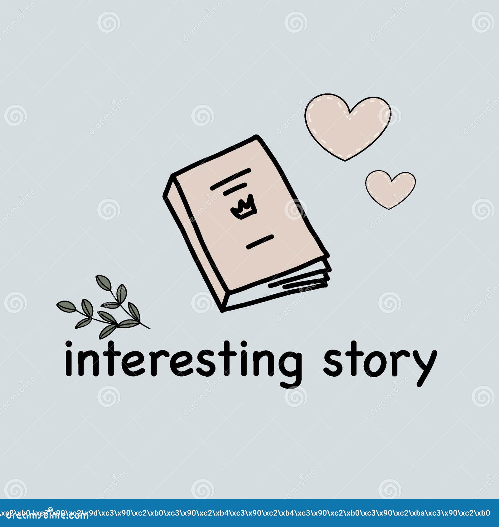 Art of Book that Contains Interesting Love Stories Stock Vector ...