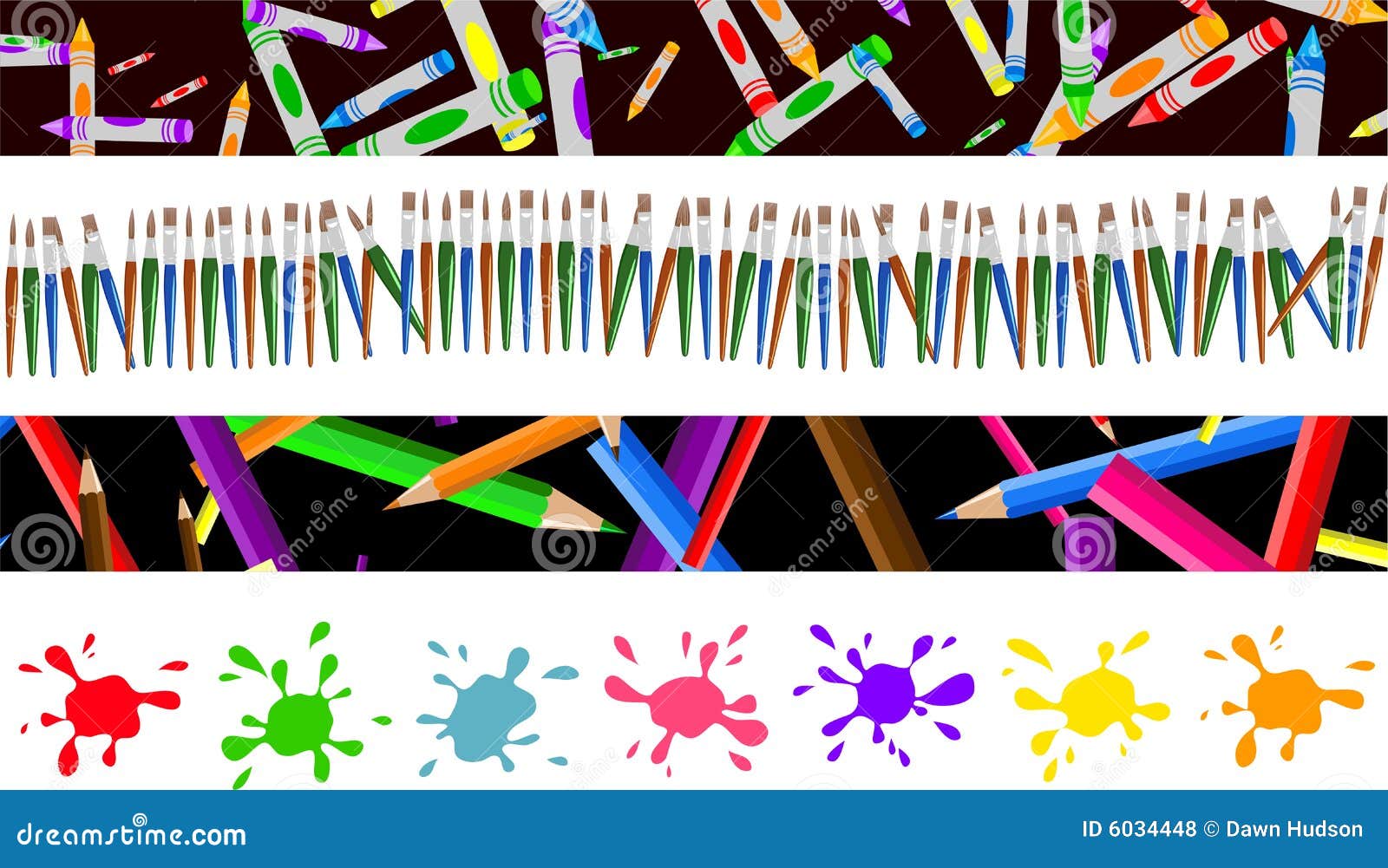 Art borders stock illustration. Illustration of frames - 6034448